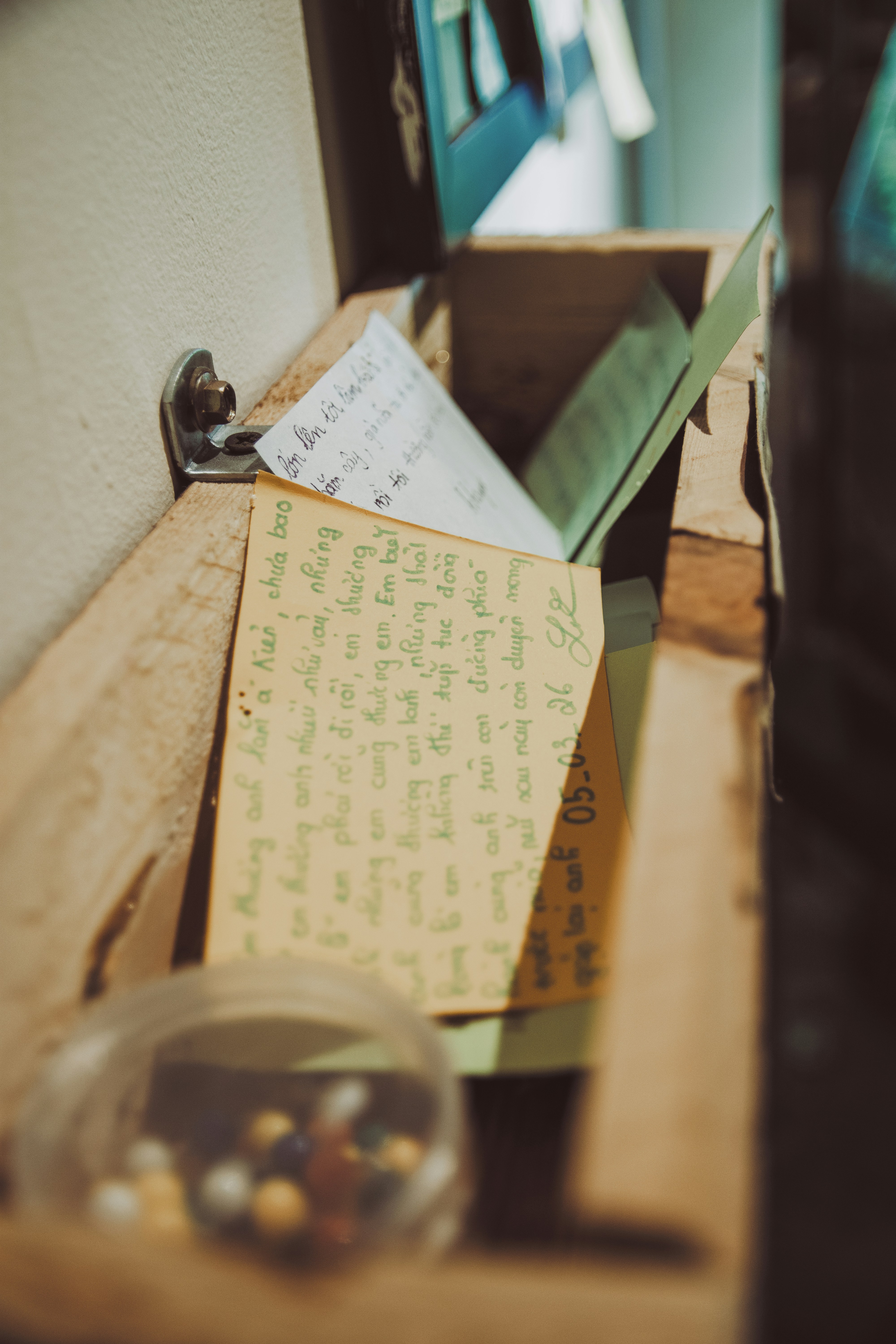 Notes in the Mailbox: Cards, Clippings, and a Glass Ball of Mementos