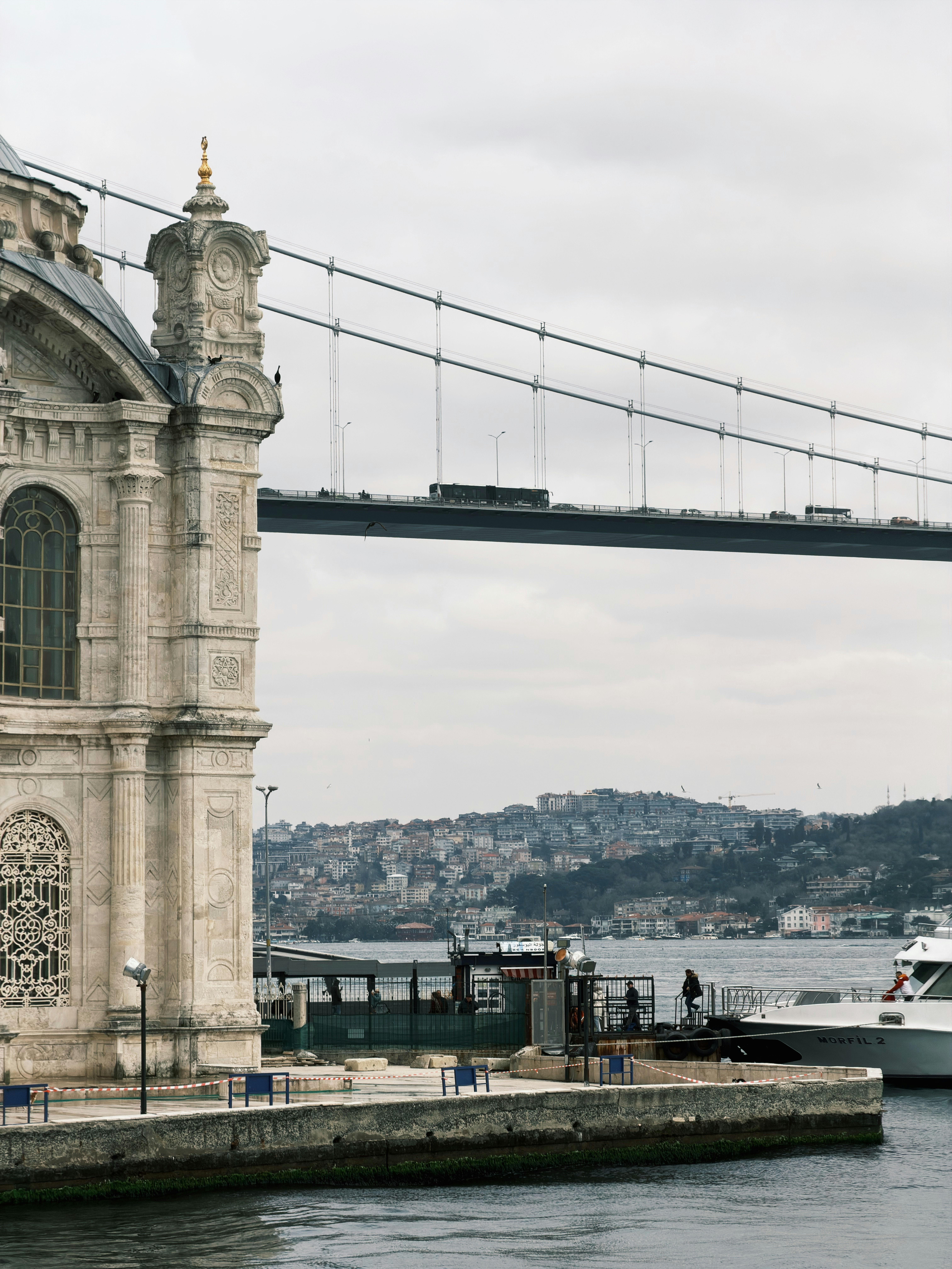 Bridge Pier and Historic Arch Framing Istanbul’s Waterfront