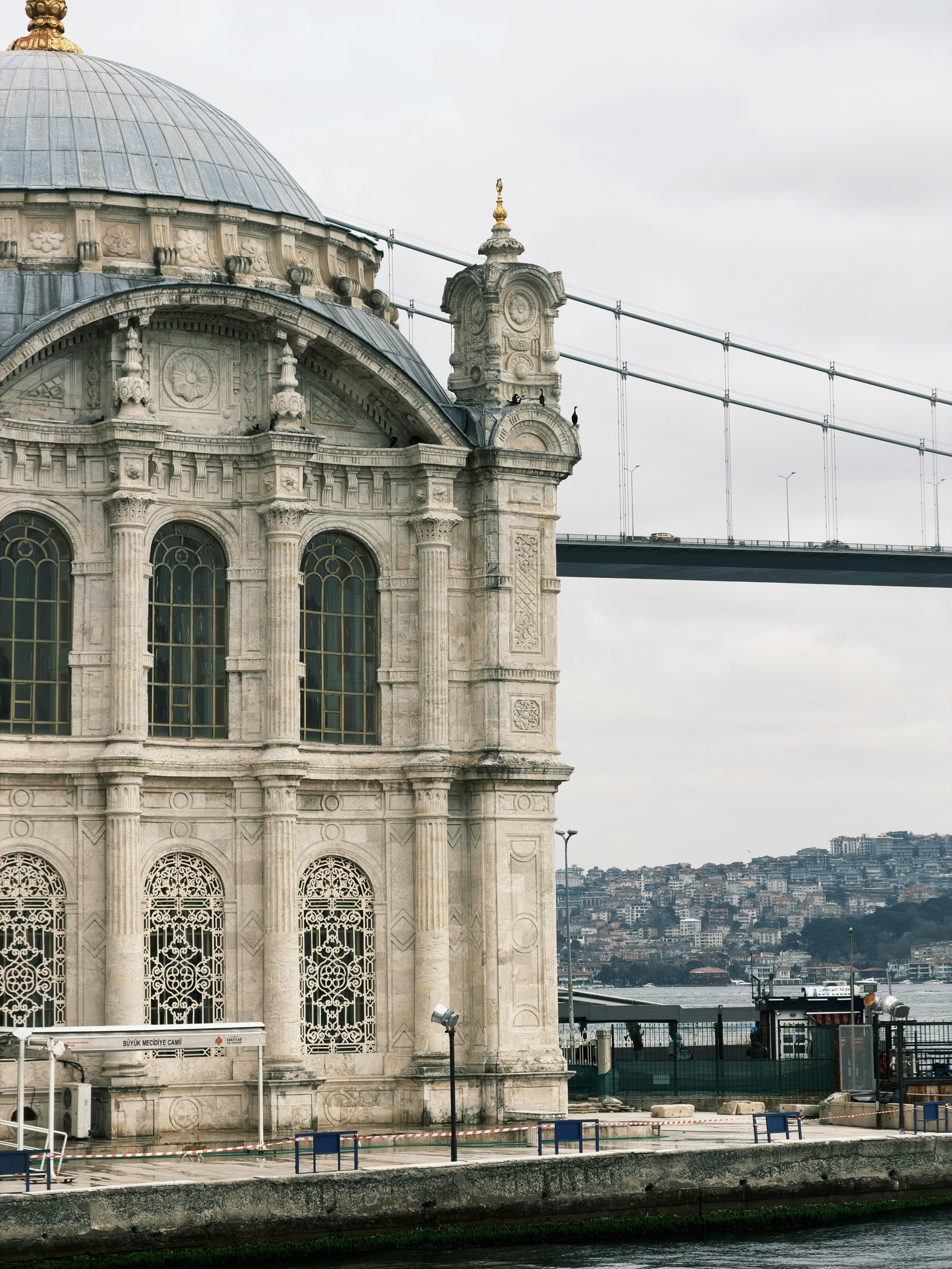 Stone Cathedral by the Bosphorus: A Quiet Harmony of Architecture and Bridge
