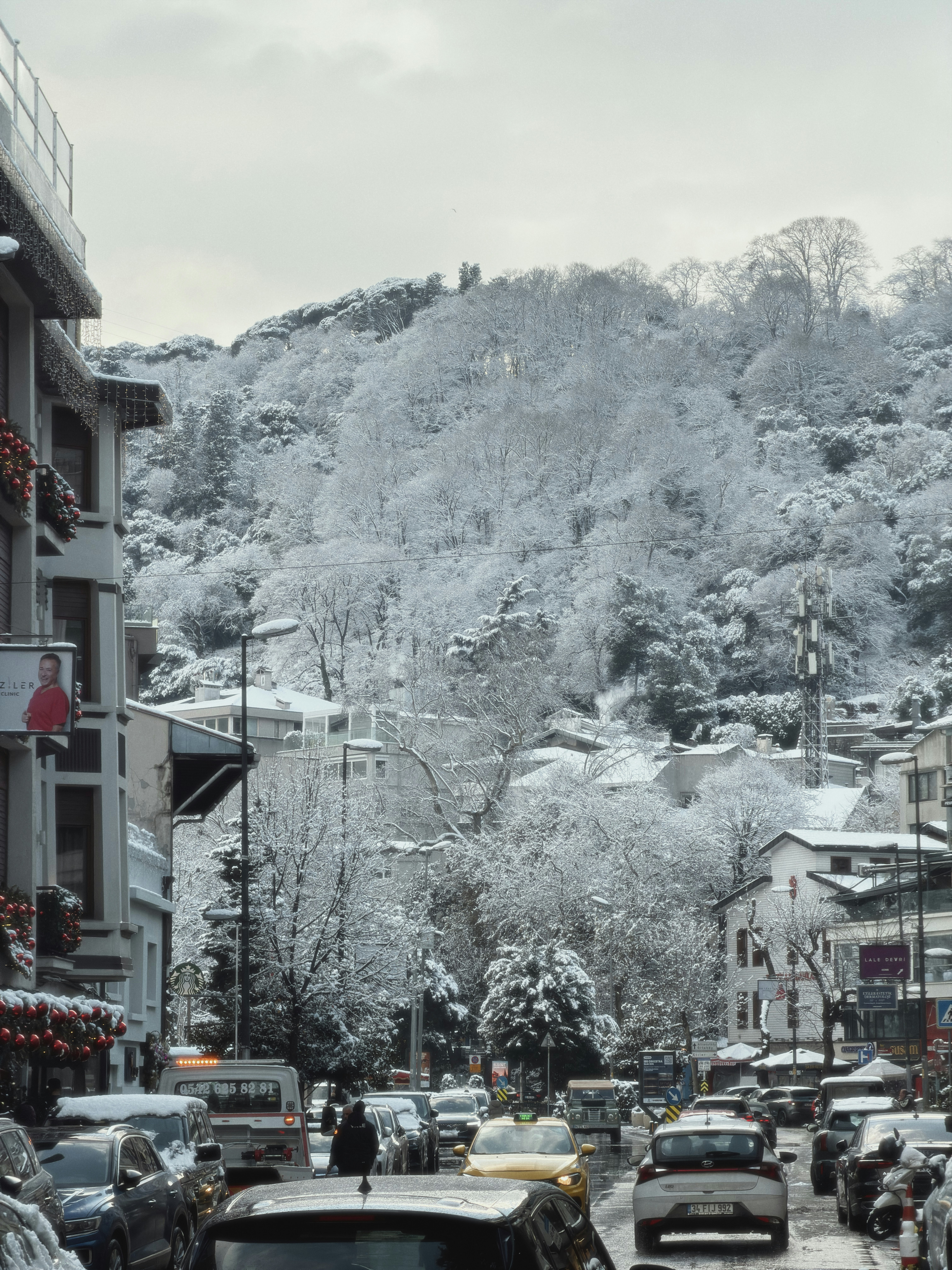 Snow-Covered Main Street Retreat