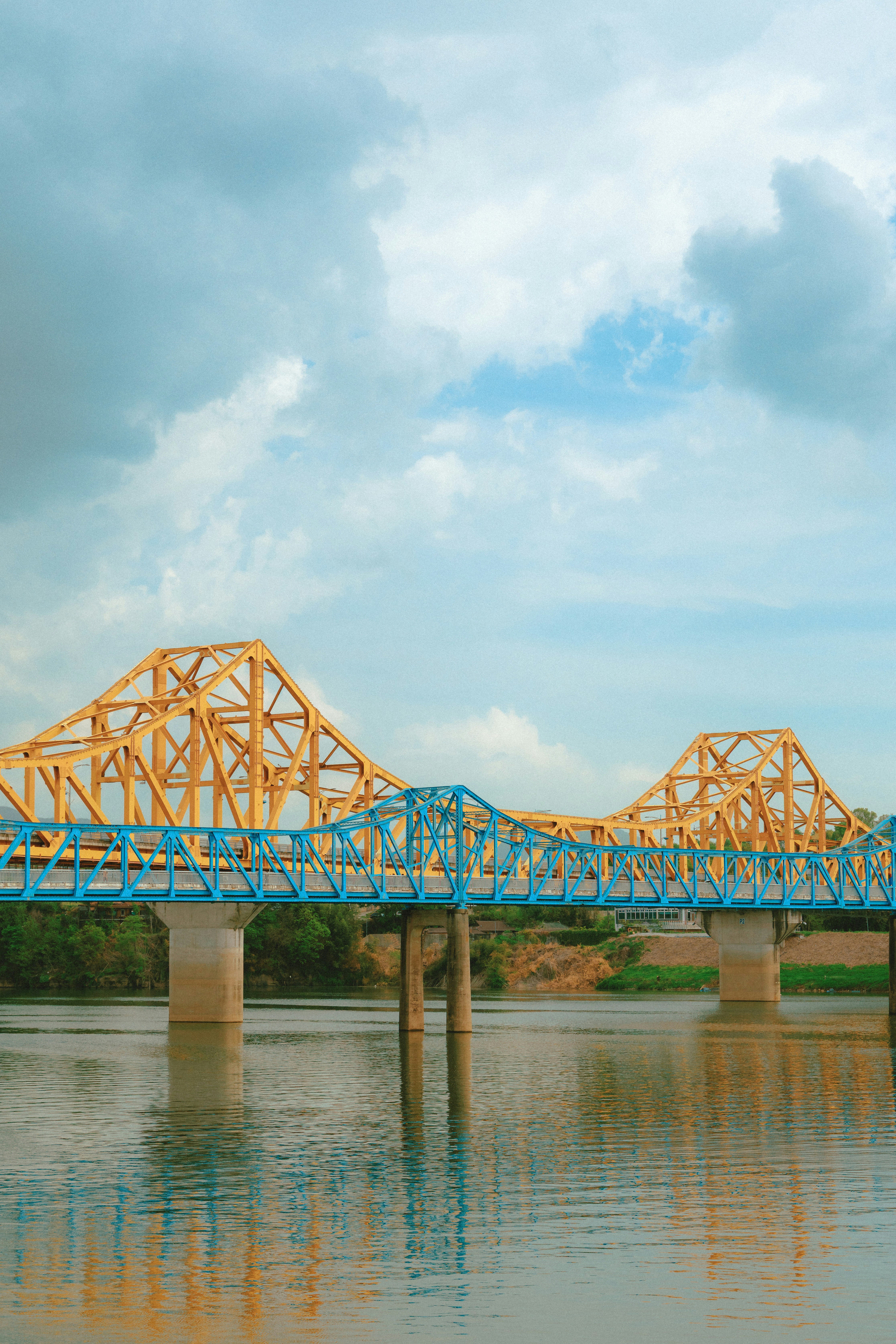 Two-Toned Truss: A Quiet River Crossing
