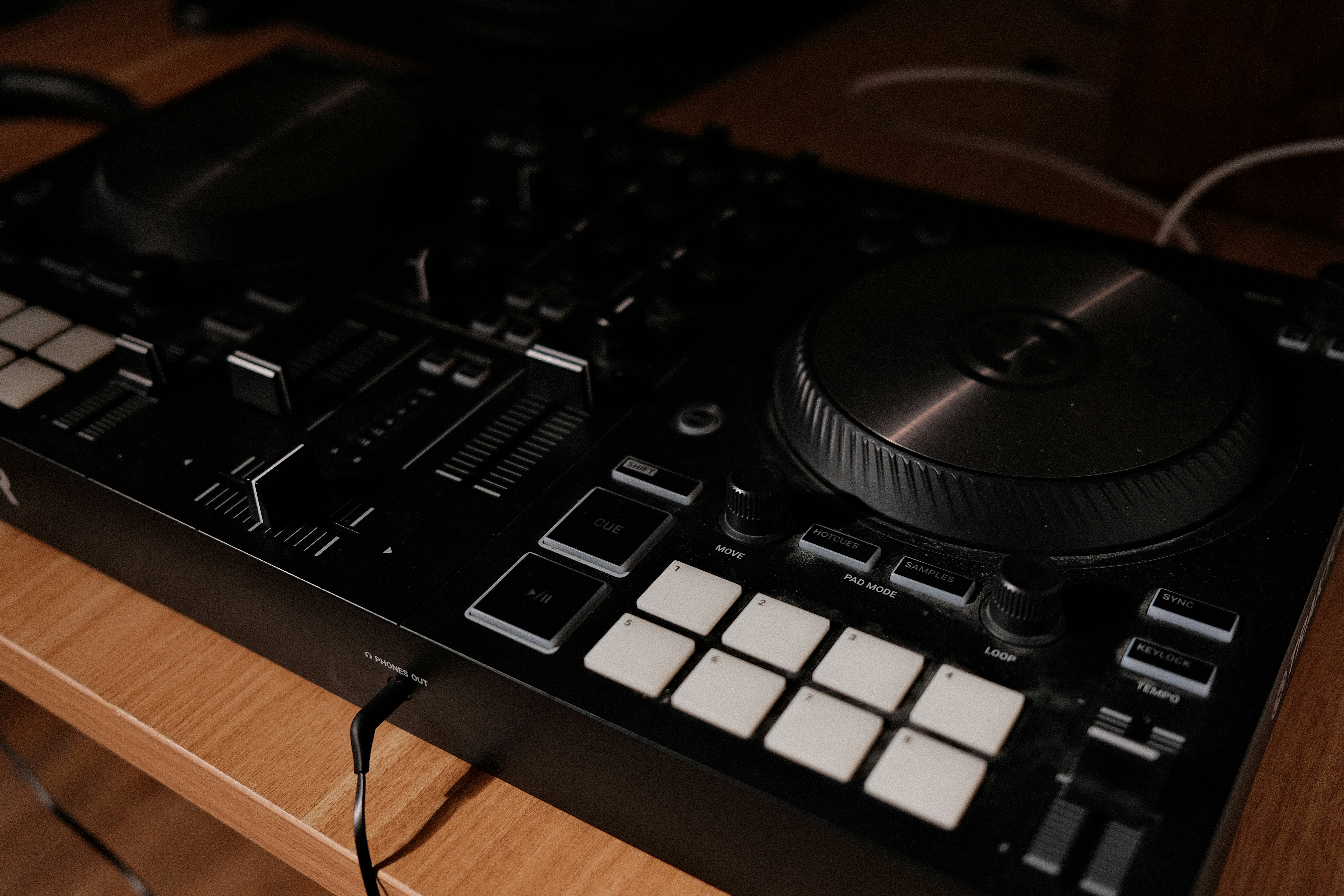 Midnight Studio Pulse: A DJ Controller's Quiet Elegance