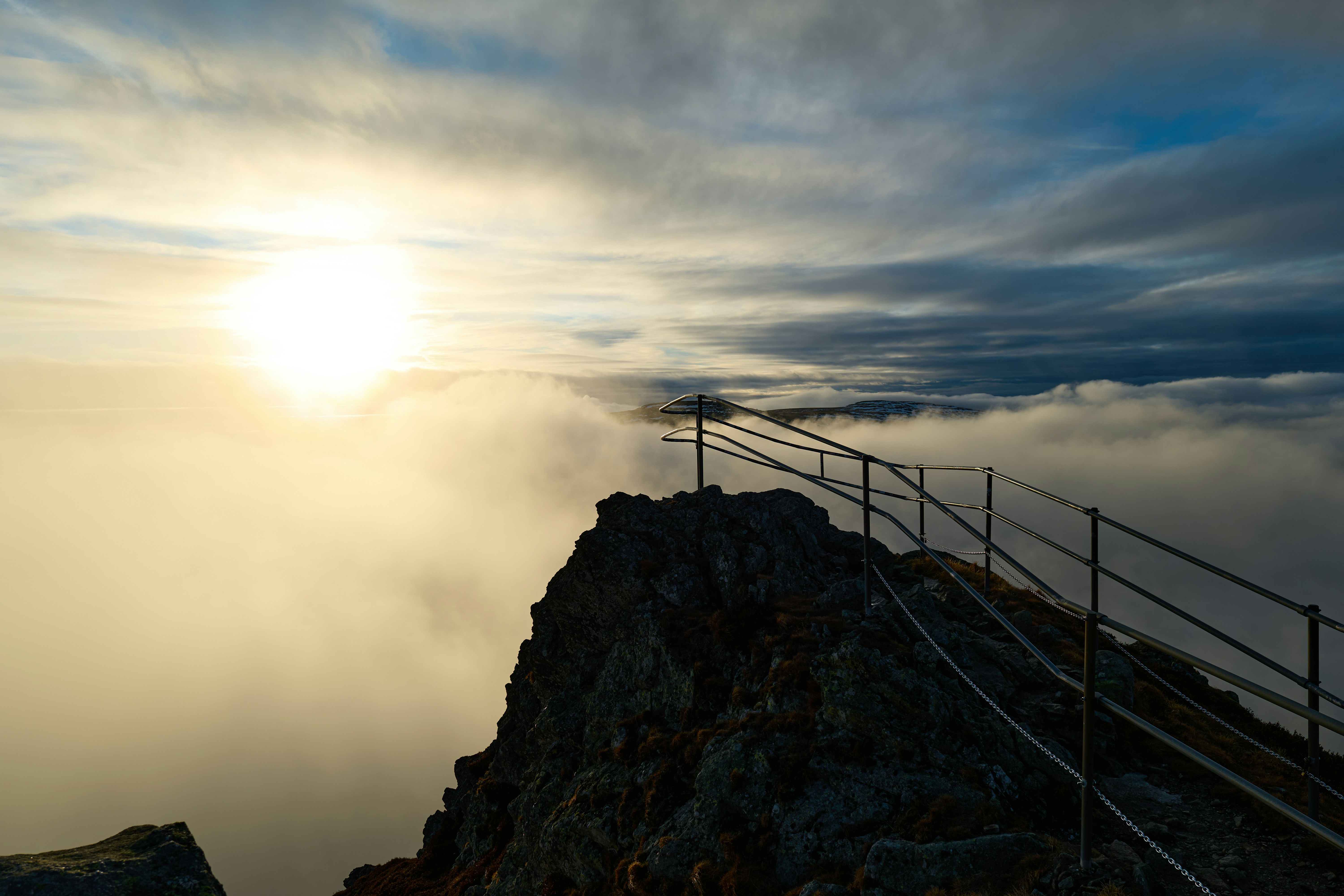 Edge of the Cloud Sea: A Windward Cliff at Dawn