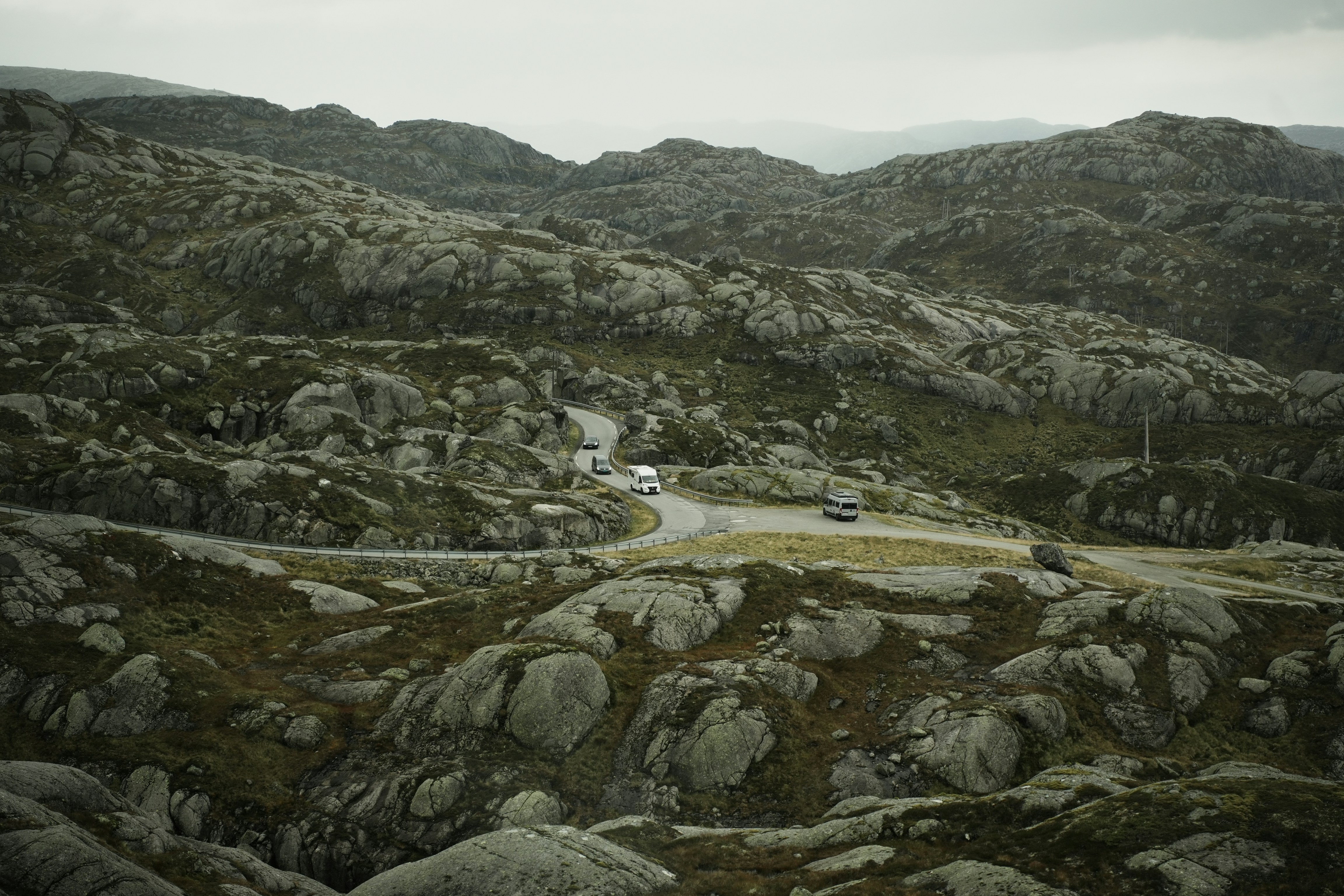 Carving a Passage Through Granite: A Mountainous Winding Road