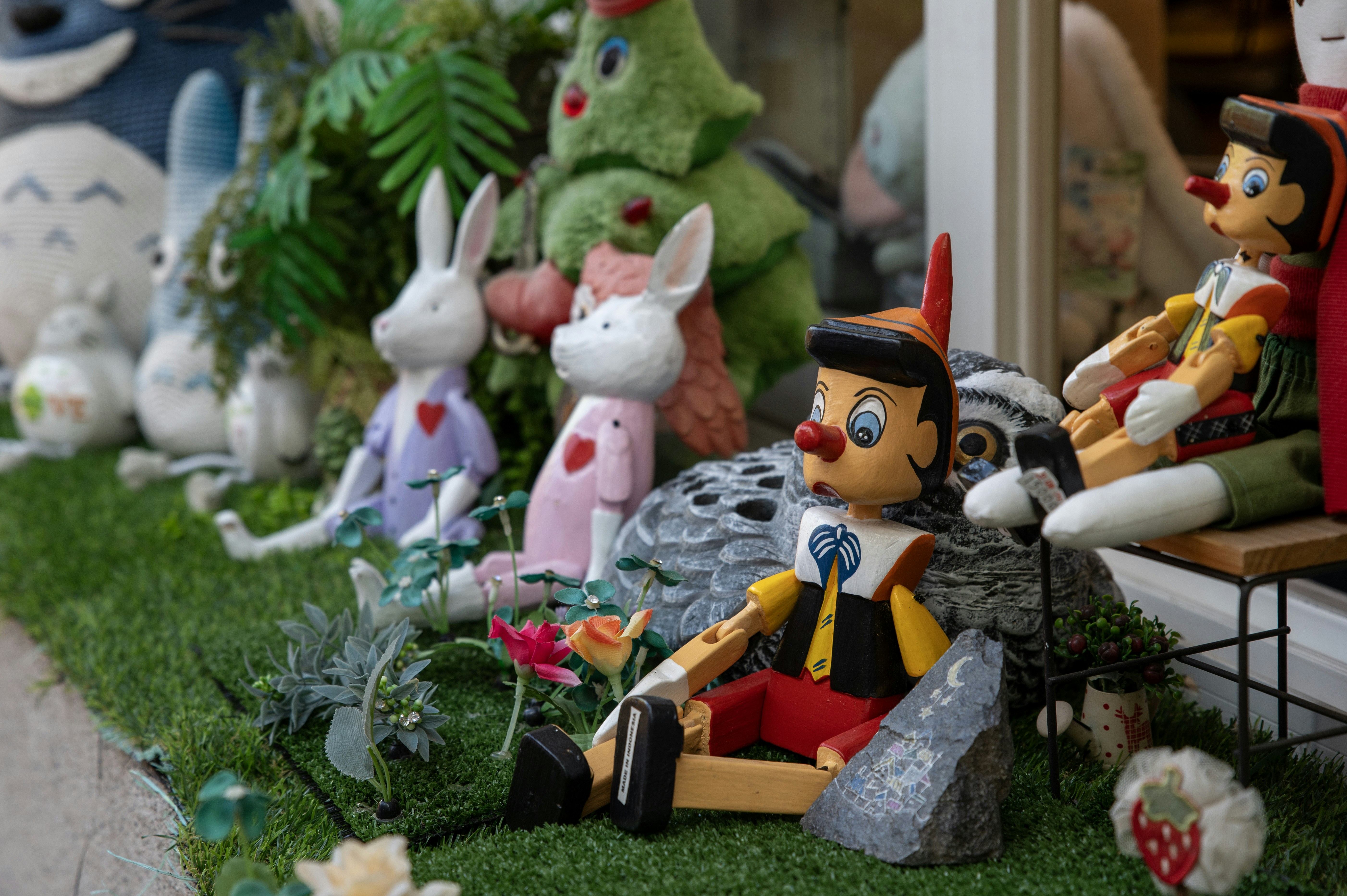 Toy Pinocchio and Friends at the Garden Fair