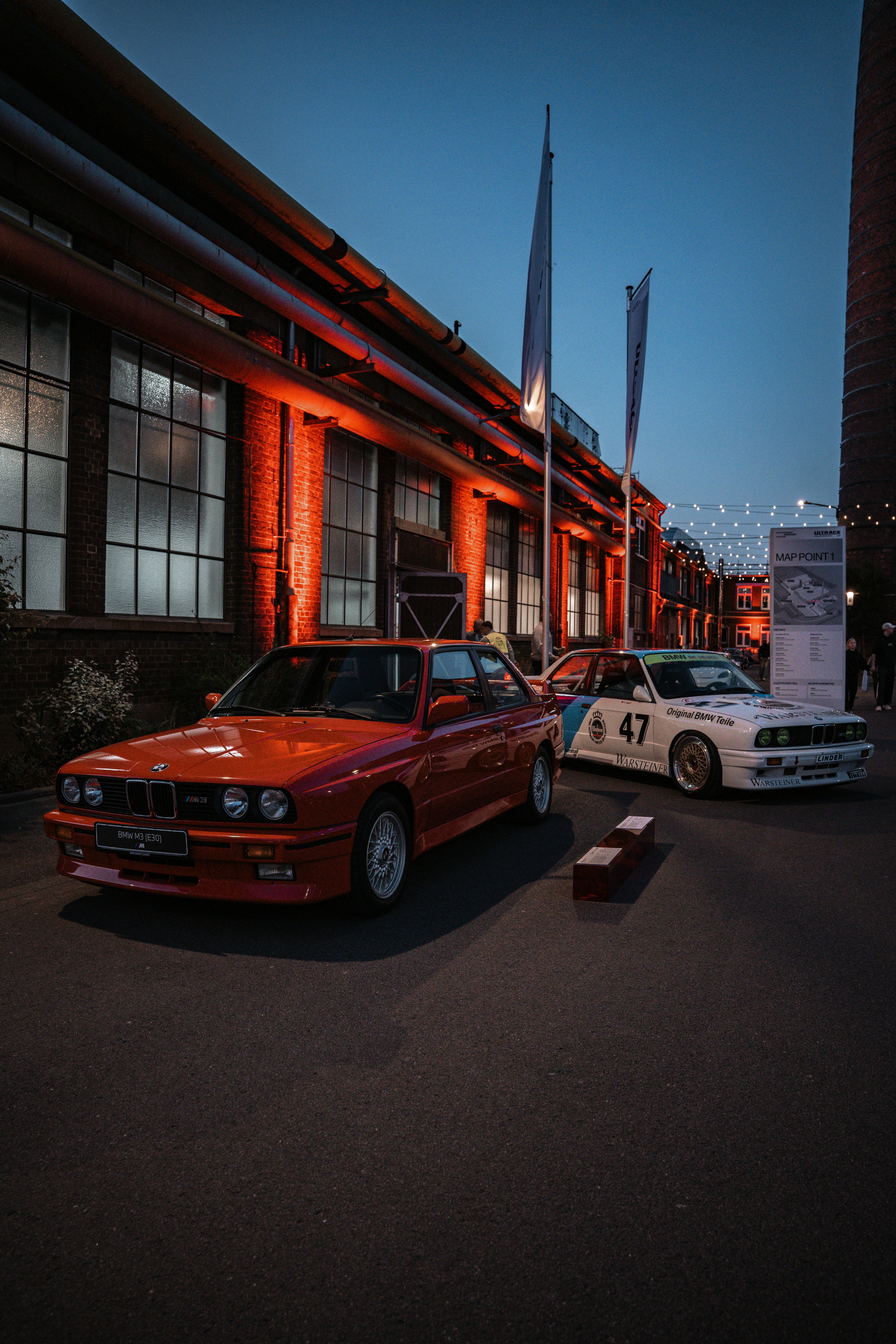 Red Classics Under Evening Glow