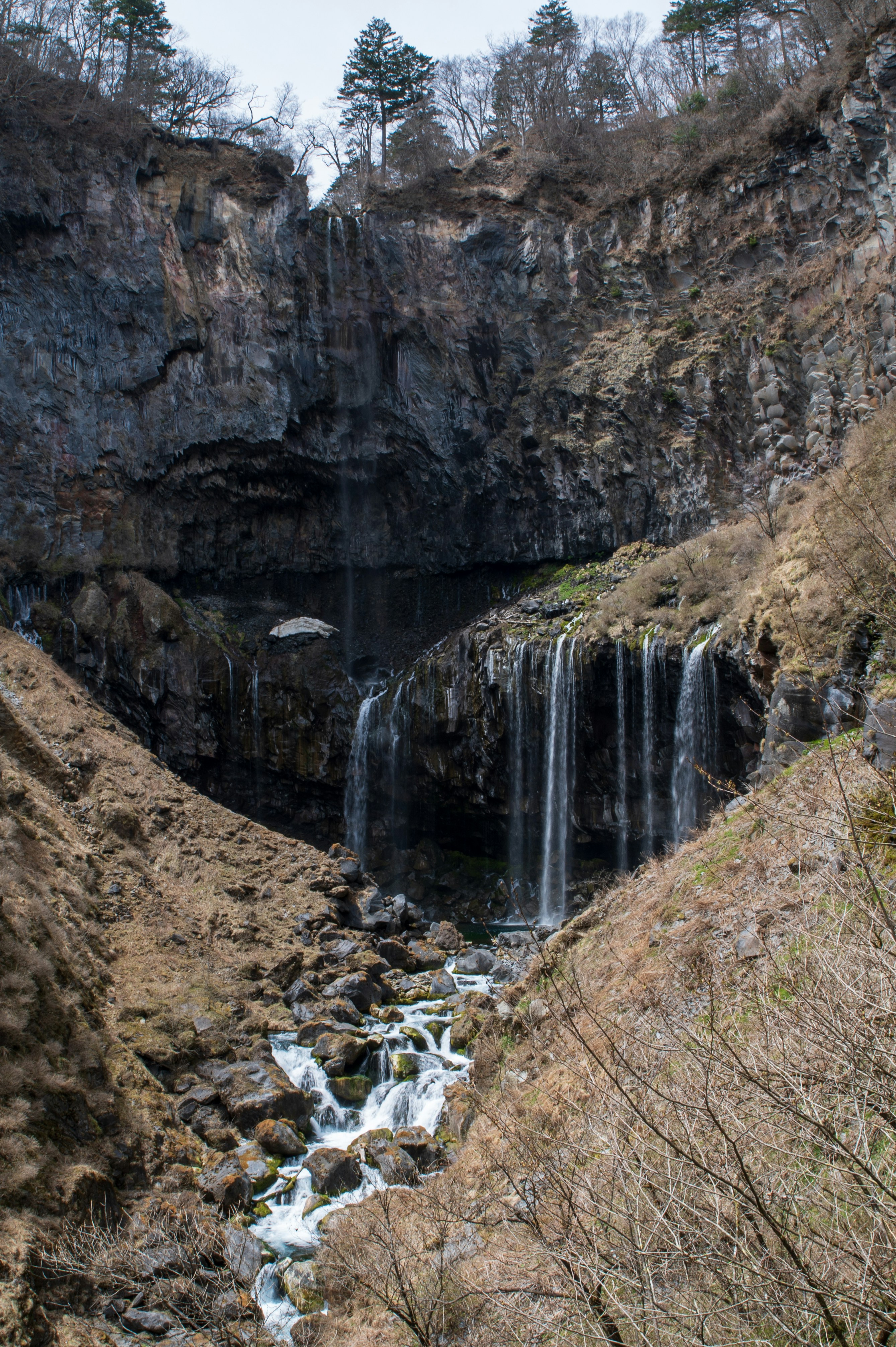 Cascade in the Canyon: A Vertical View into a Sacred Gorge