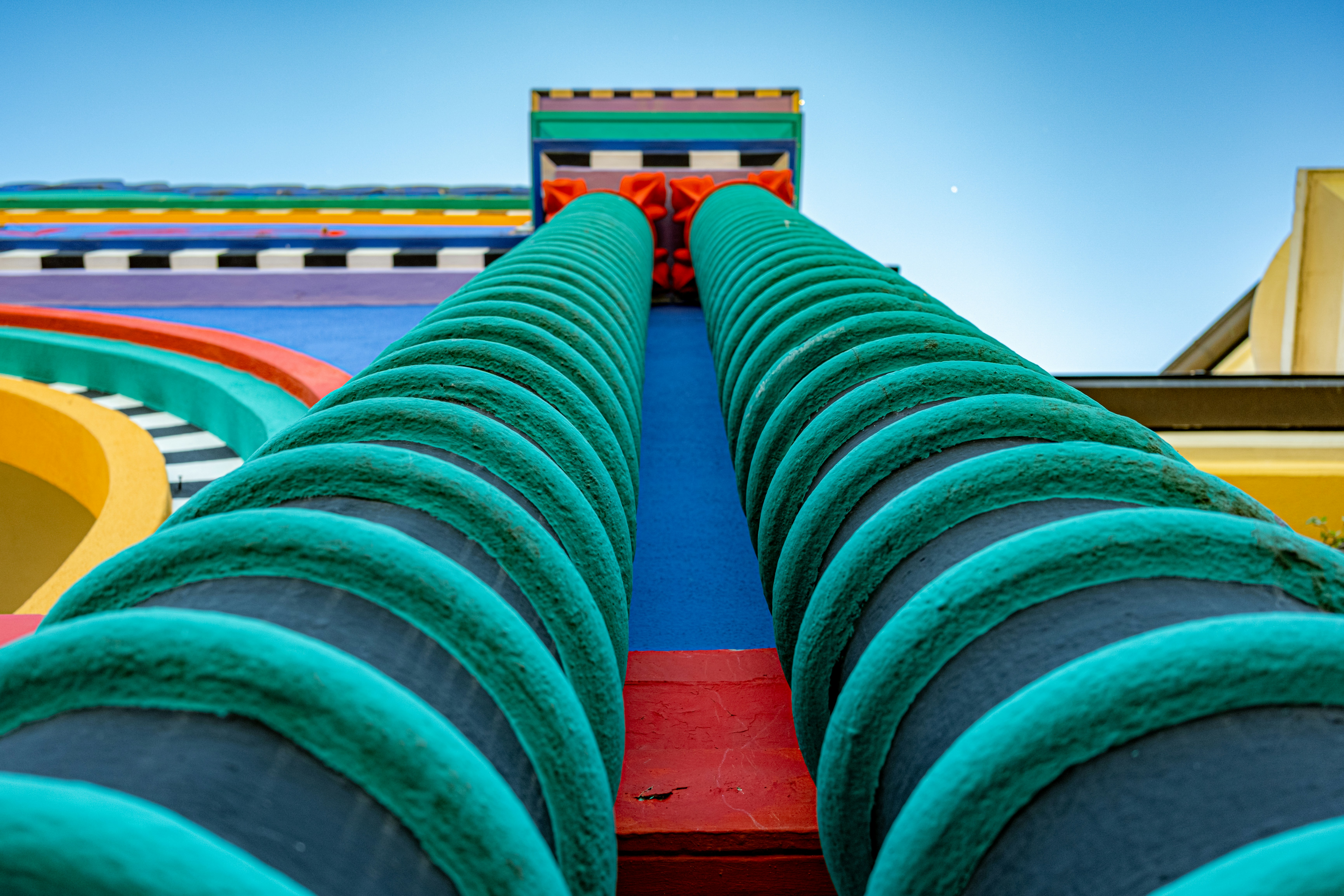 Vertical Echoes: A Colonnade Reaching Toward the Sky