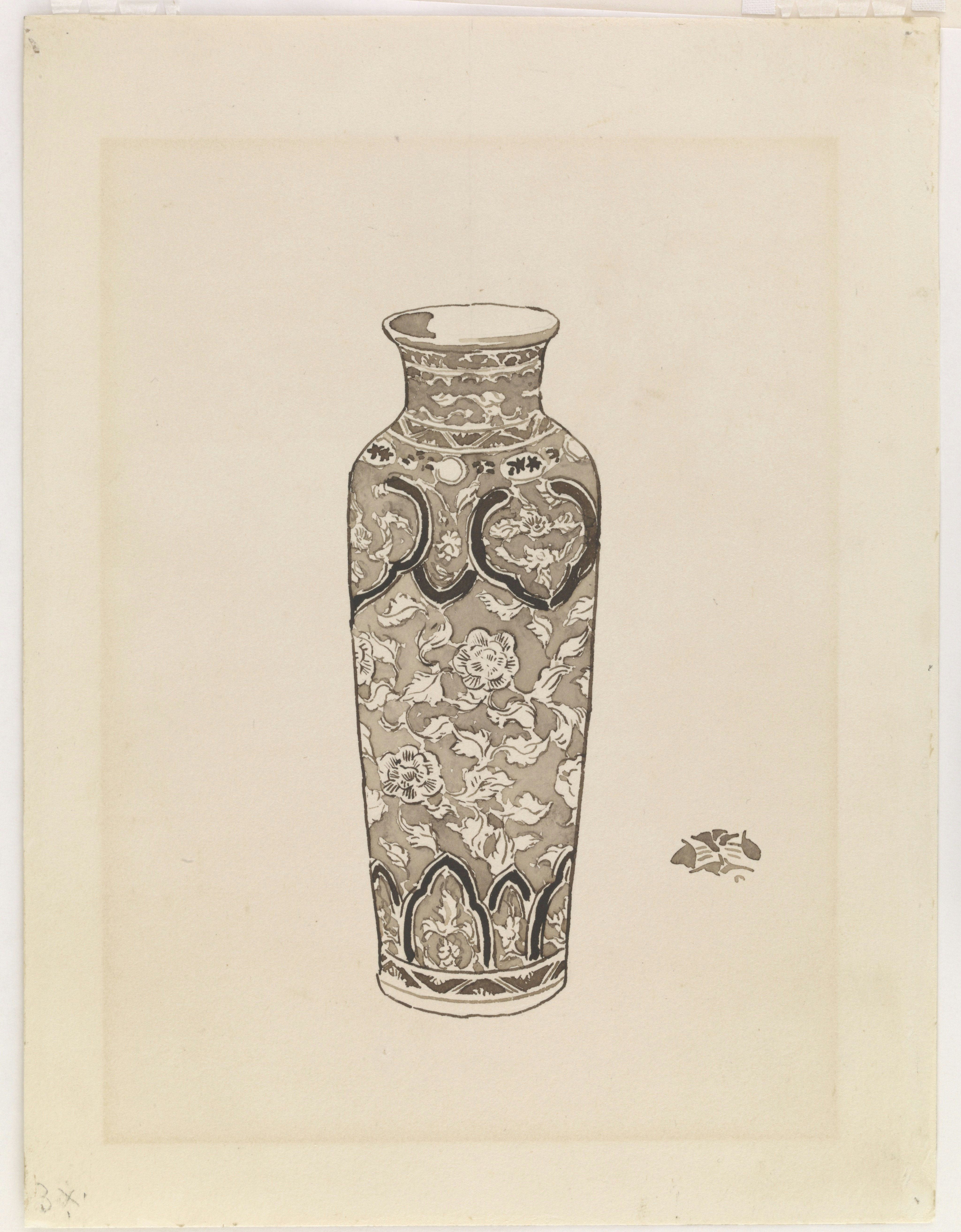 Ornate Vase Study: A Classical Vessel in Quiet Ink