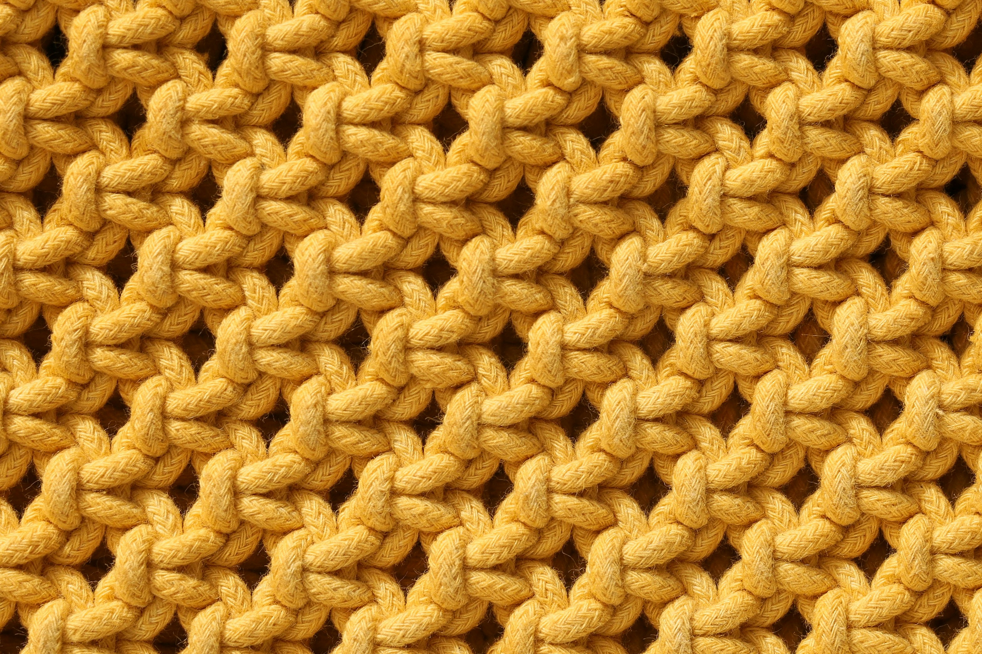 Close-knit Golden Knit: A Macro Portrait of Interwoven Loops
