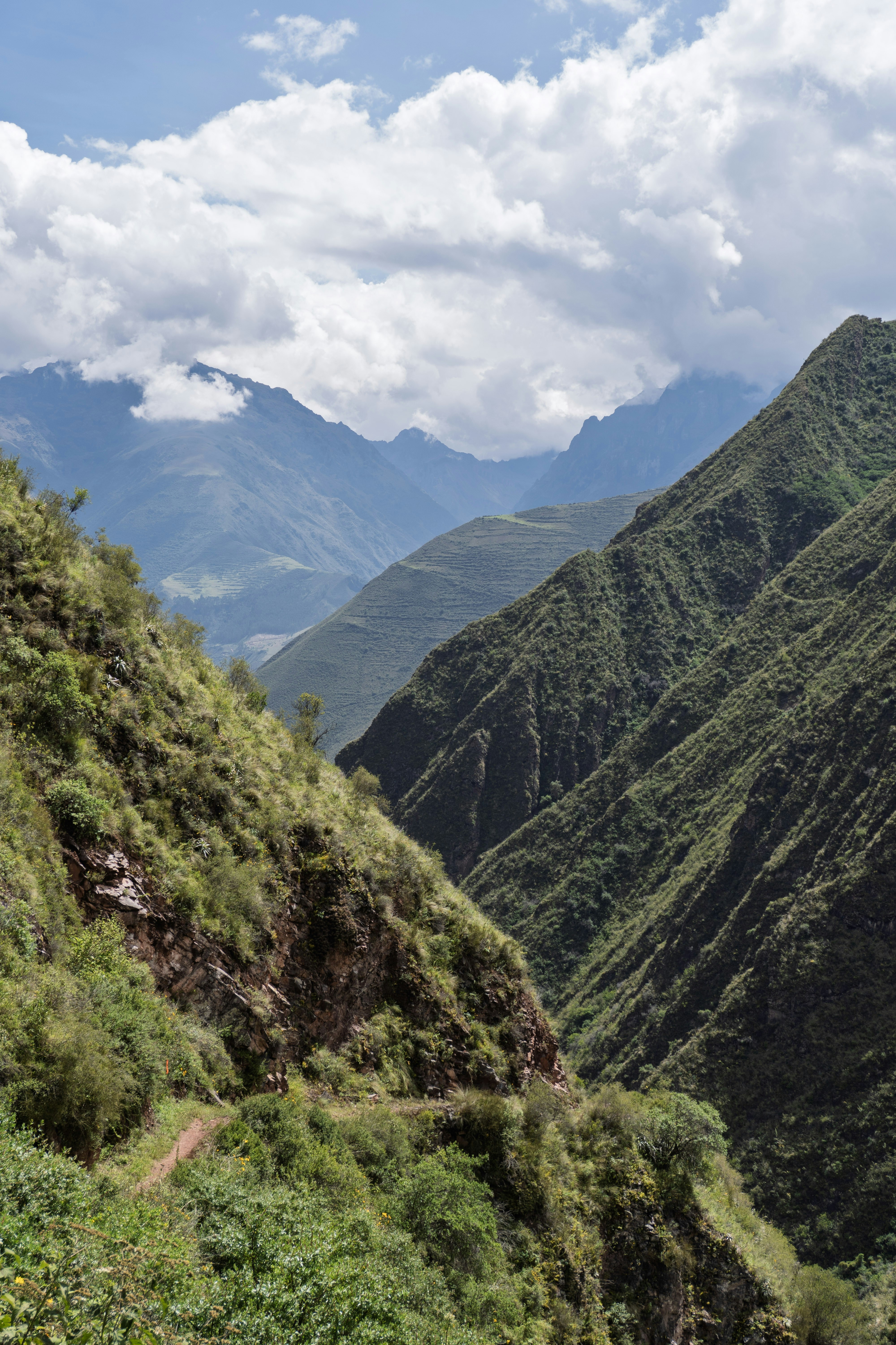 Ridge Path Through the Green Valleys
