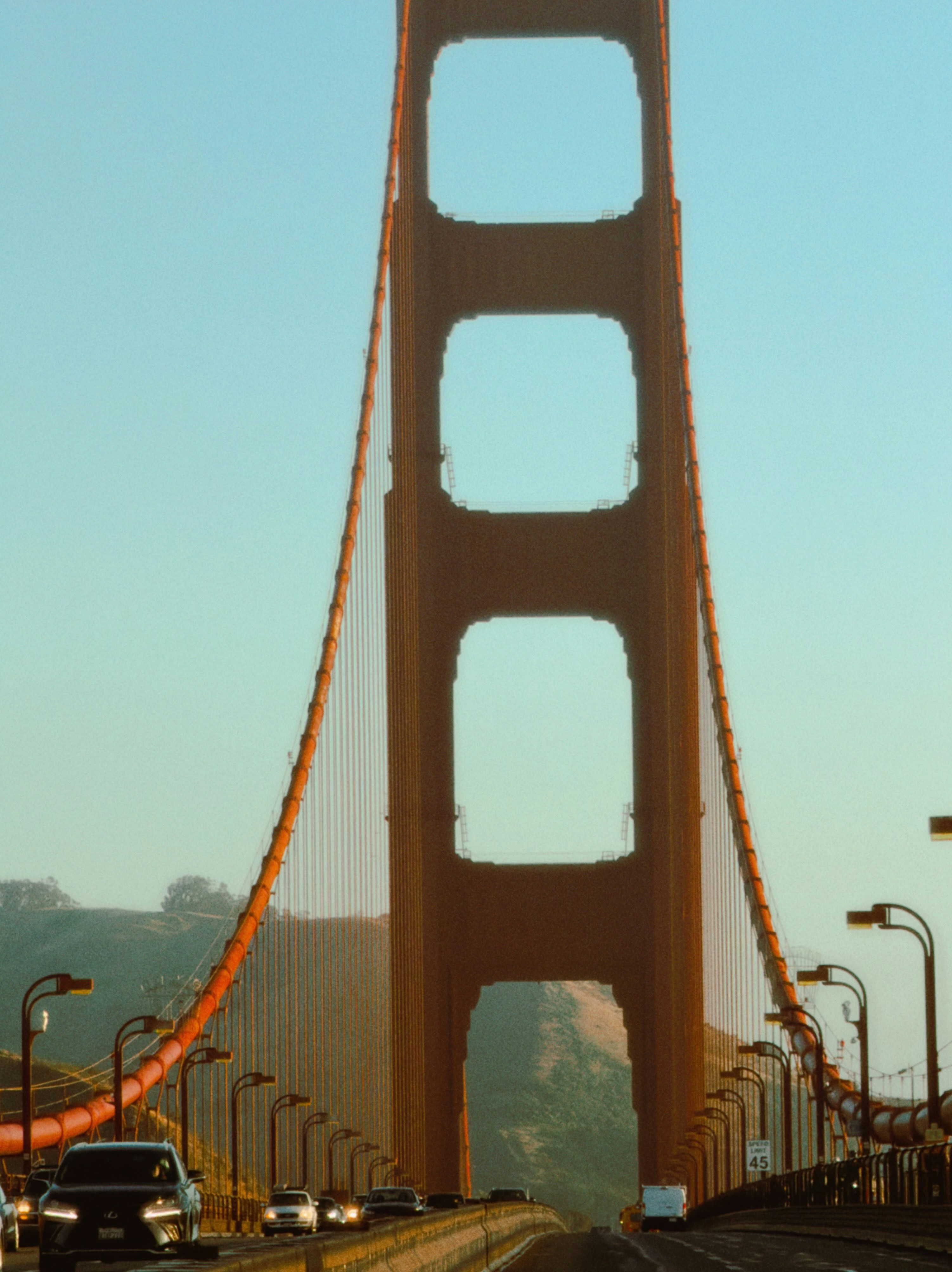 Suspended in Golden Light: The Bridge Aerial
