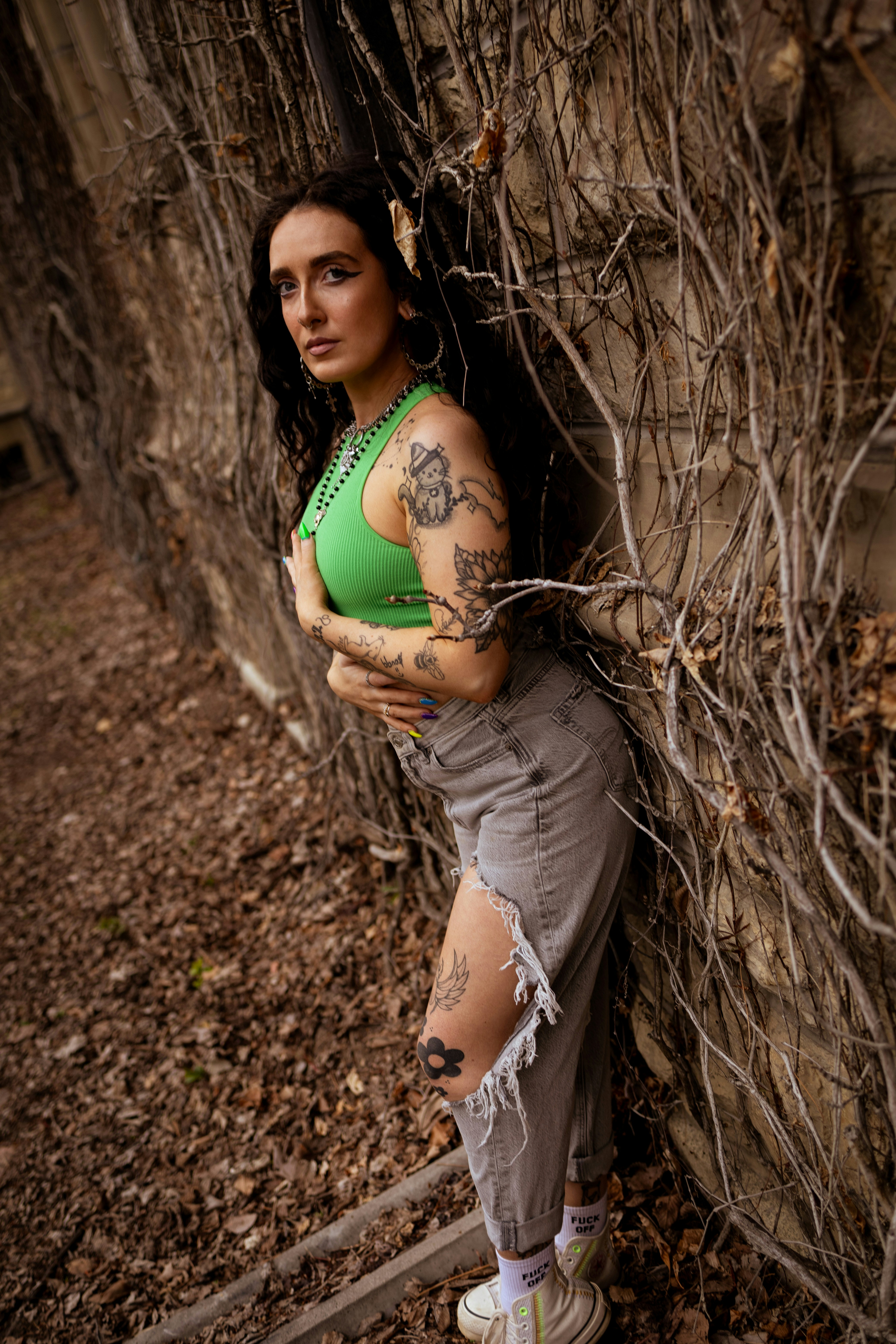 Green Top, Concrete Roots: Portrait Among Thorns