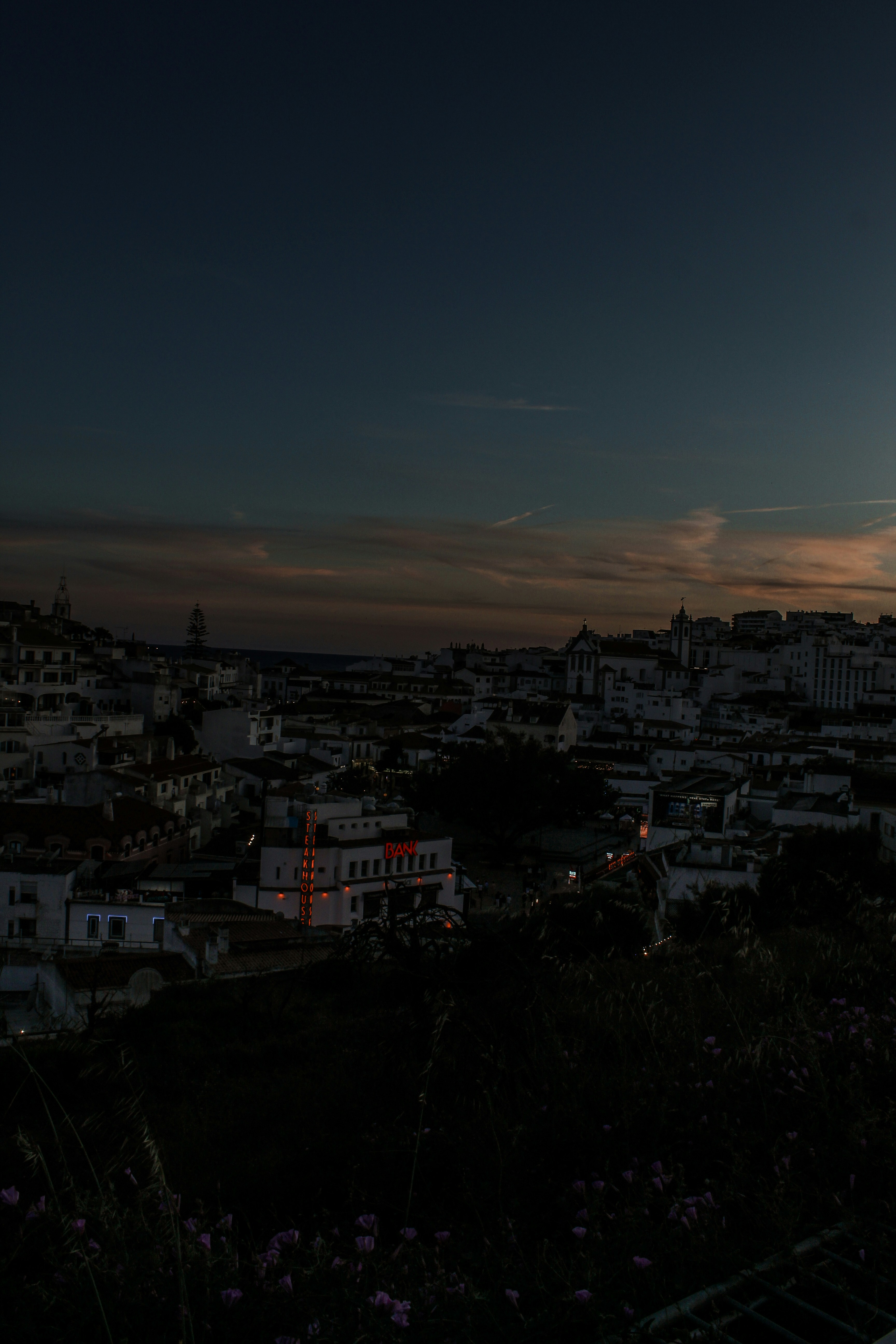 Dusk Over a Quiet Coastal Town