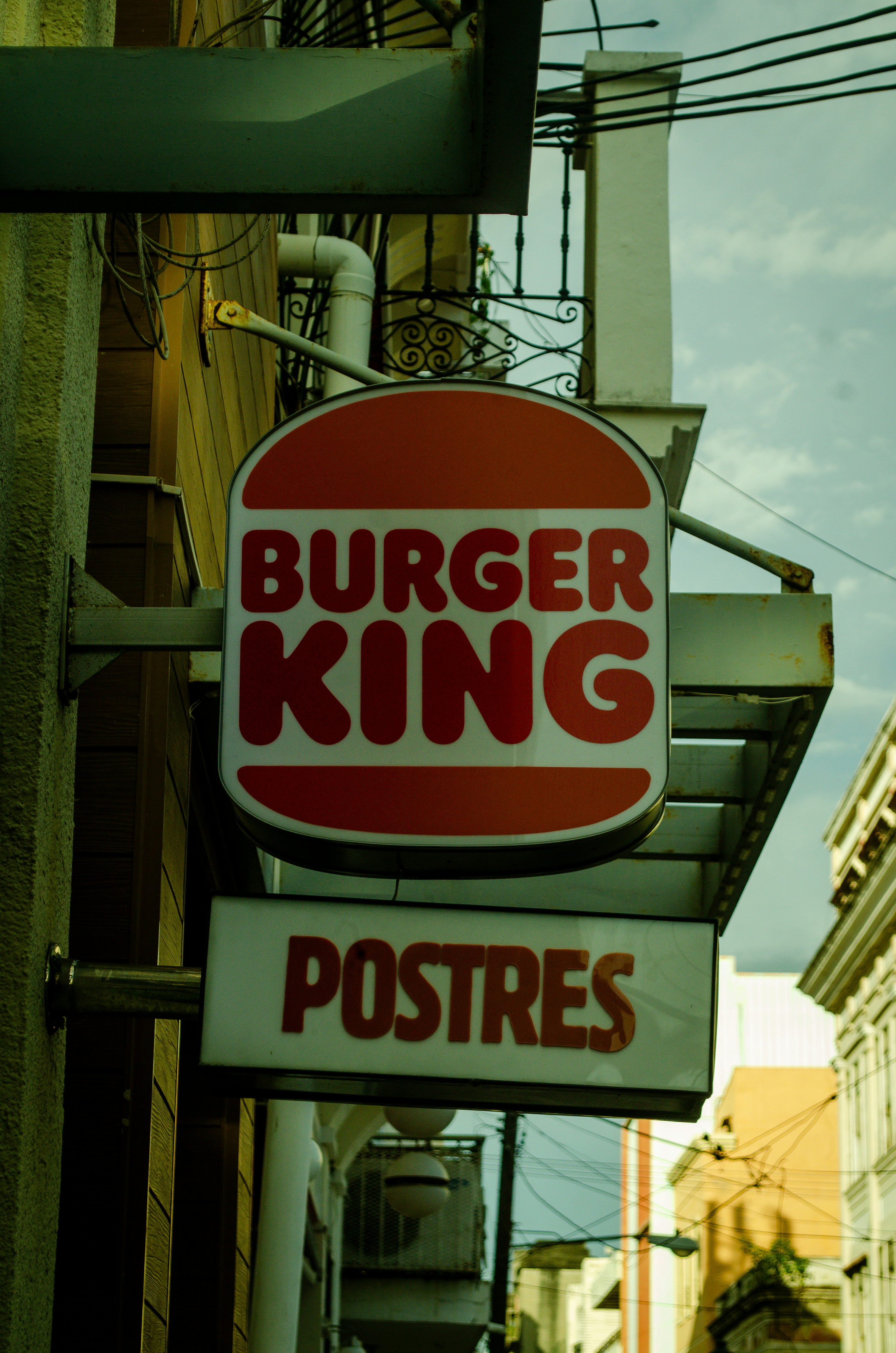 Burger King Signage in Urban Streetscape