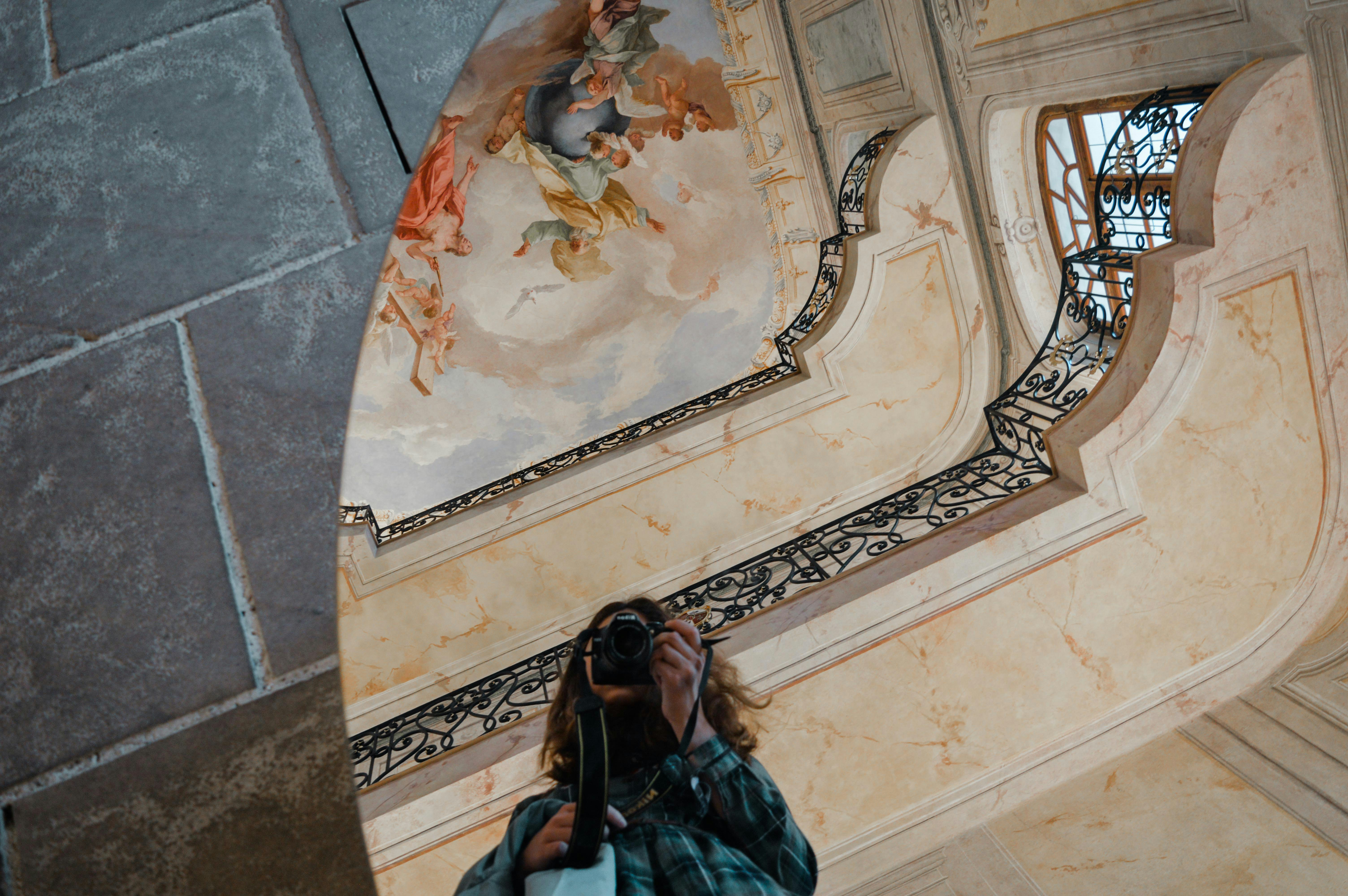 Mirror Image in an Architectural Gallery