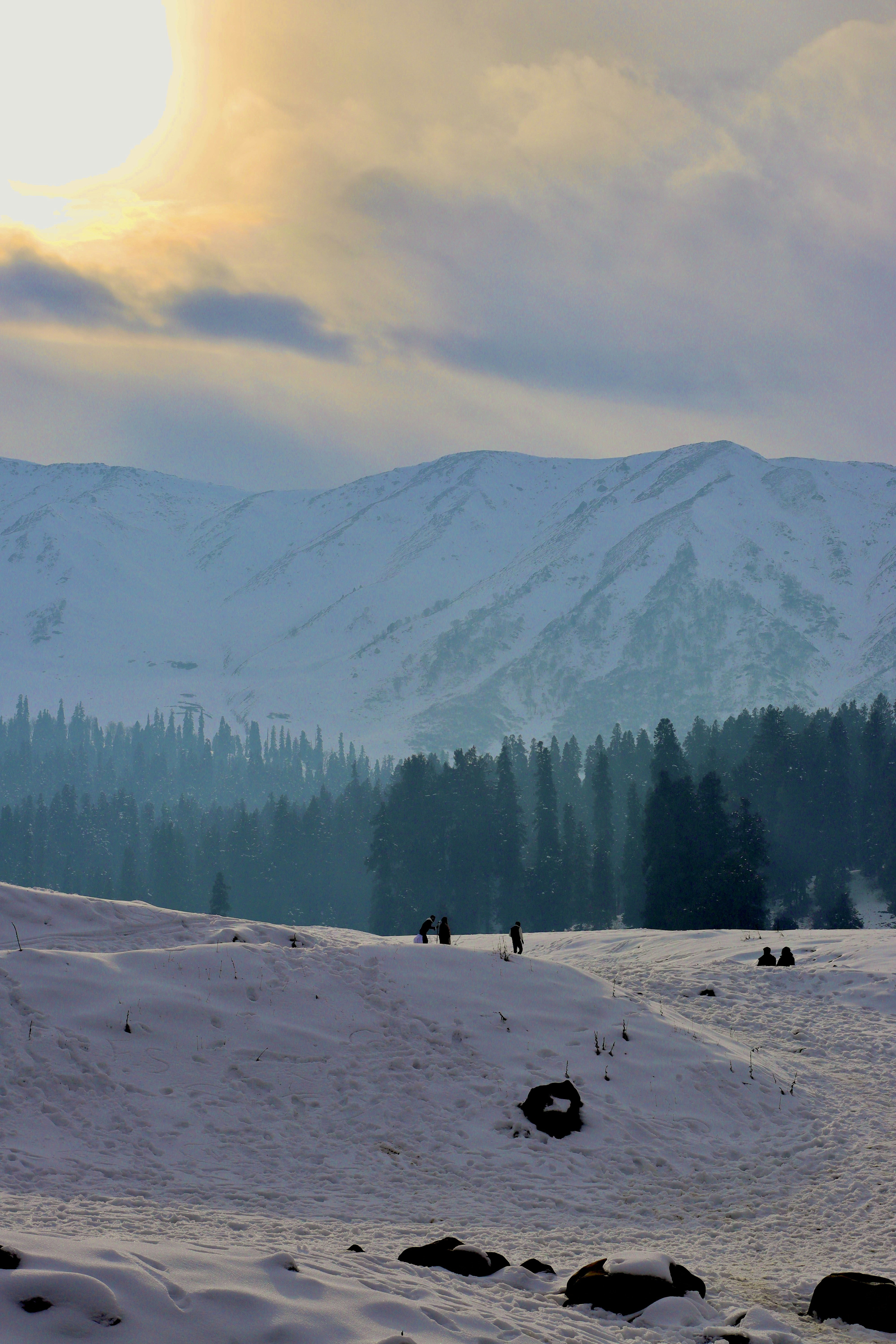 Dawn Over Snowbound Ridge