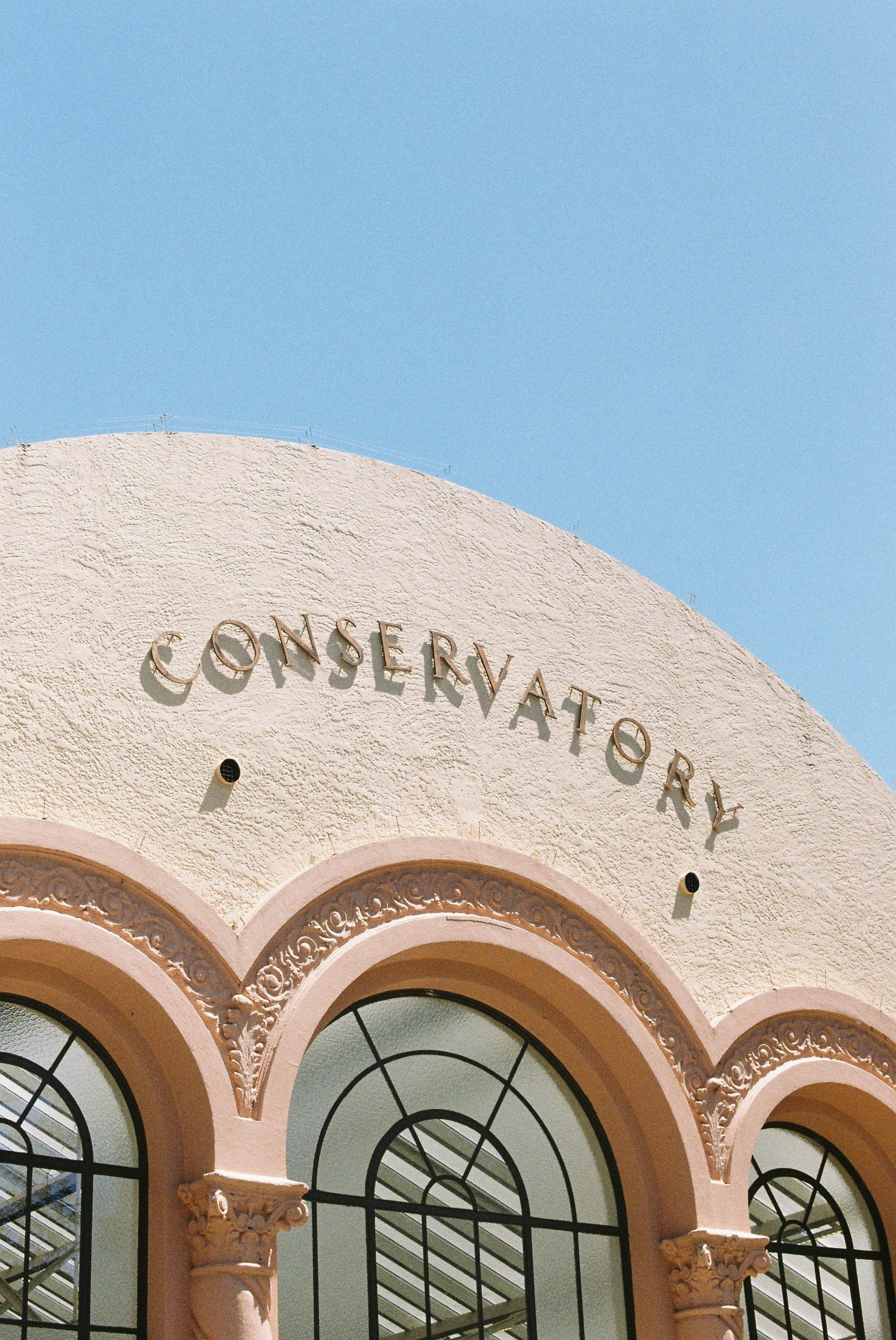 Conservatory Facade in Soft Desert Light