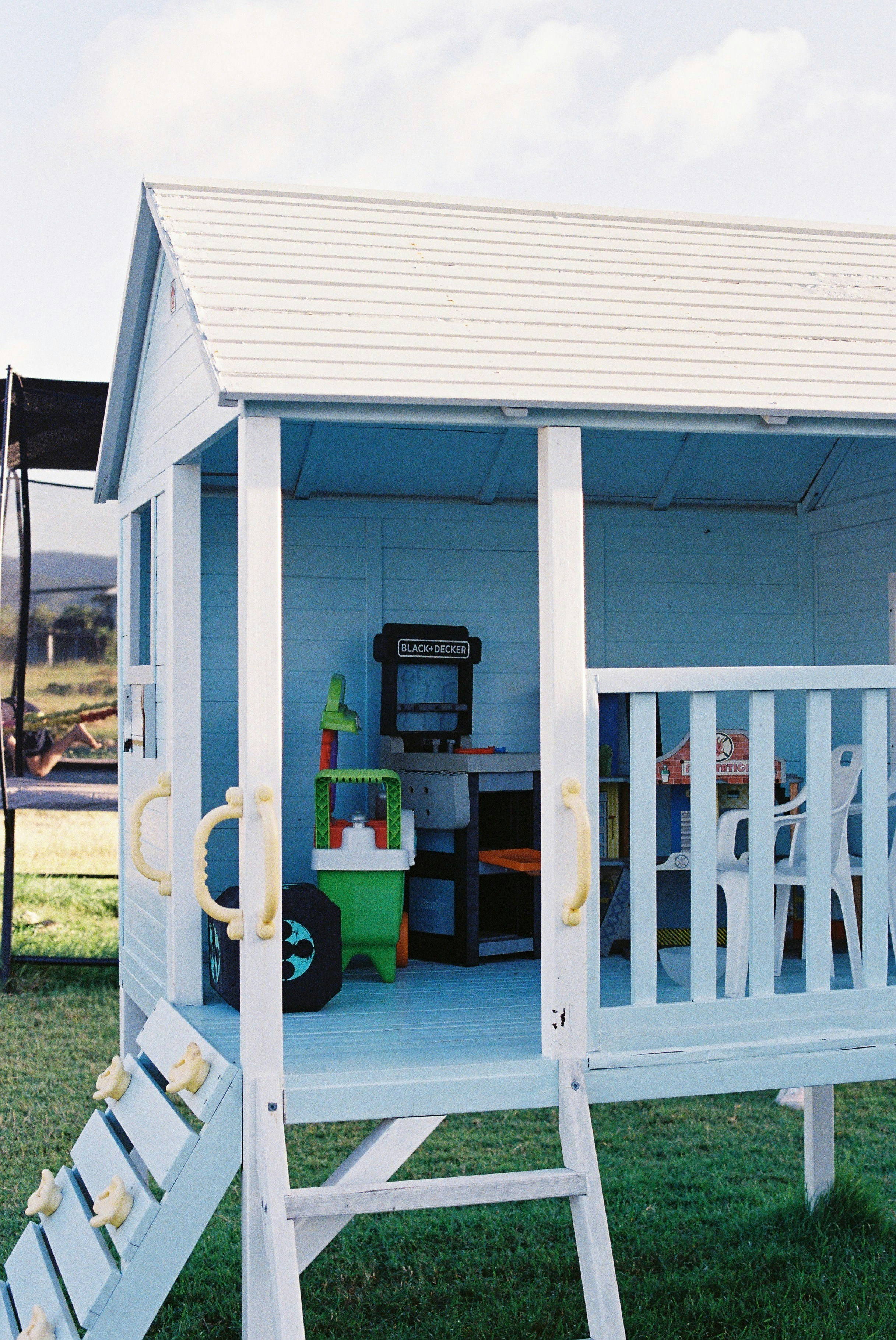 Blue Shackfront: Childhood Playground Haven