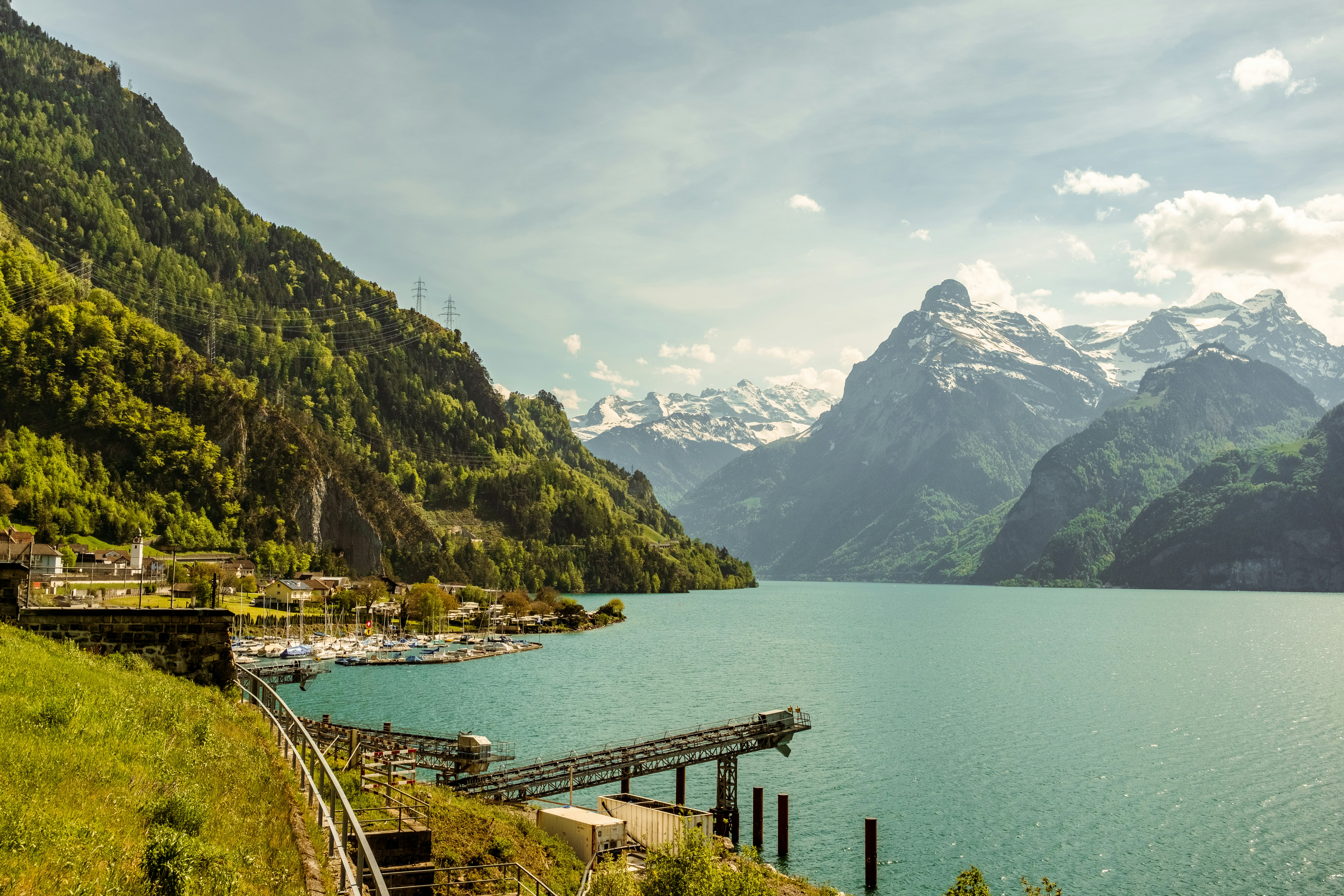 Emerald Fjord Anew: Alpine Lake Meeting the Sea