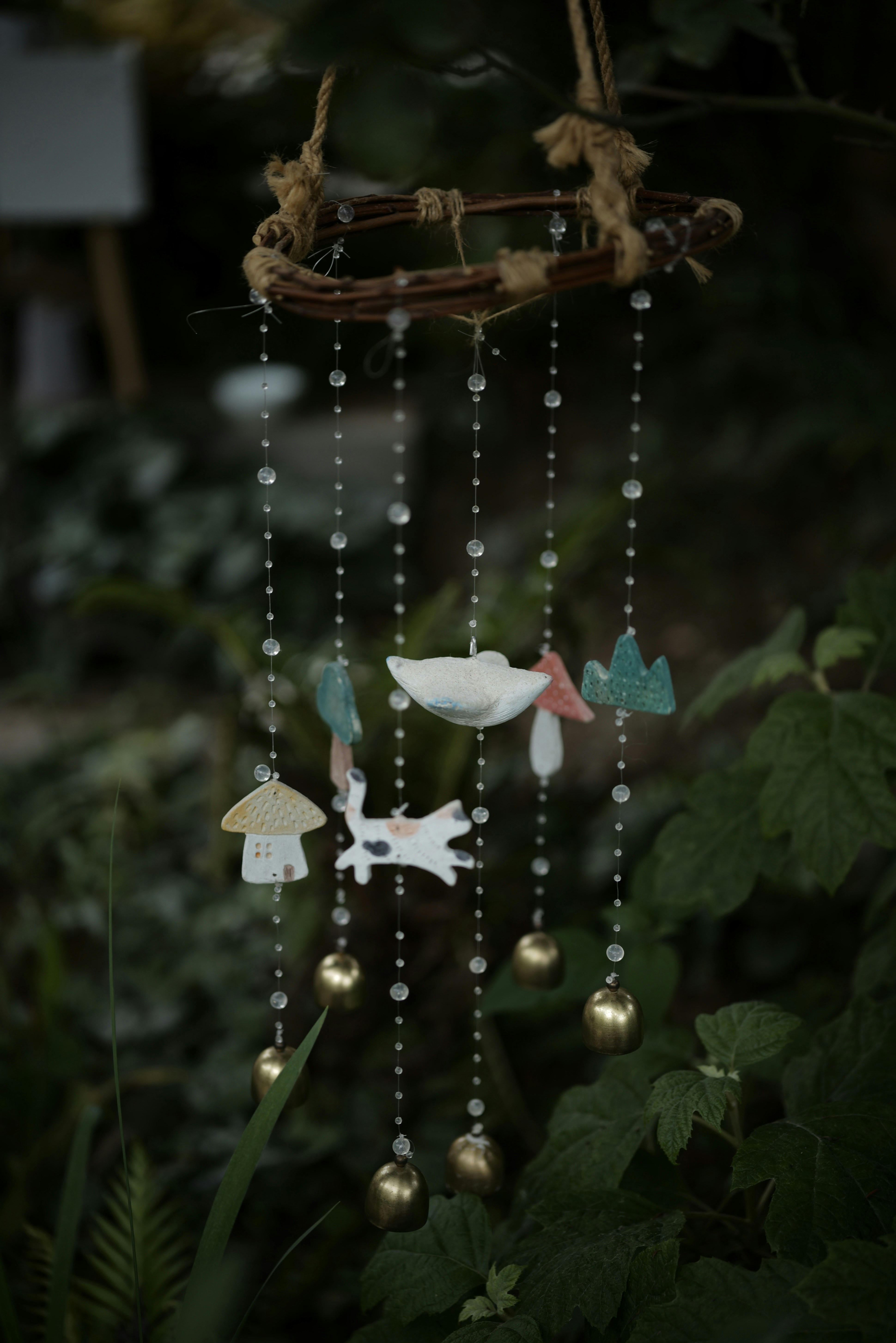 Hanging Windchimes of Moonlight Beads