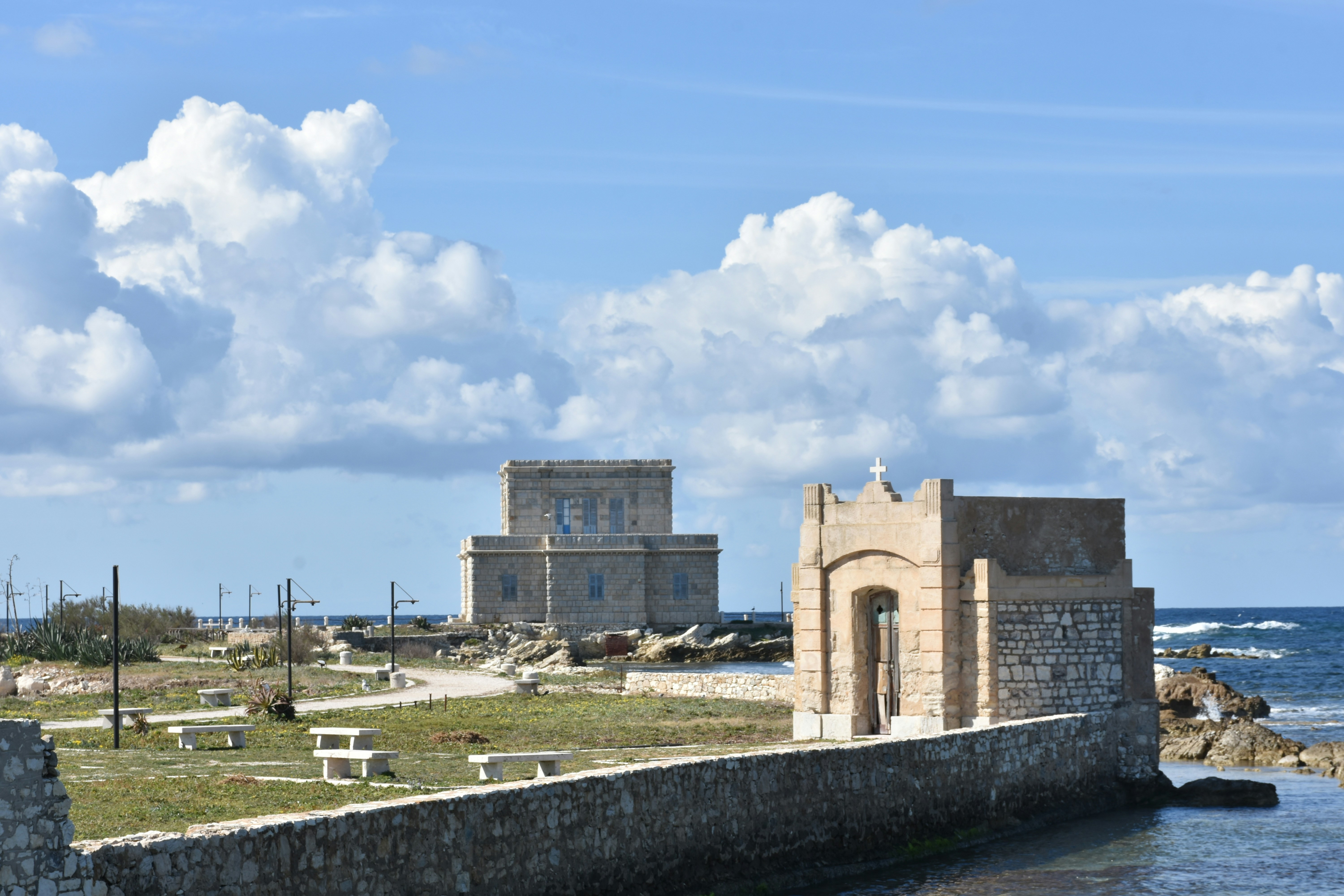 Stone Gate at the Edge of the Sea