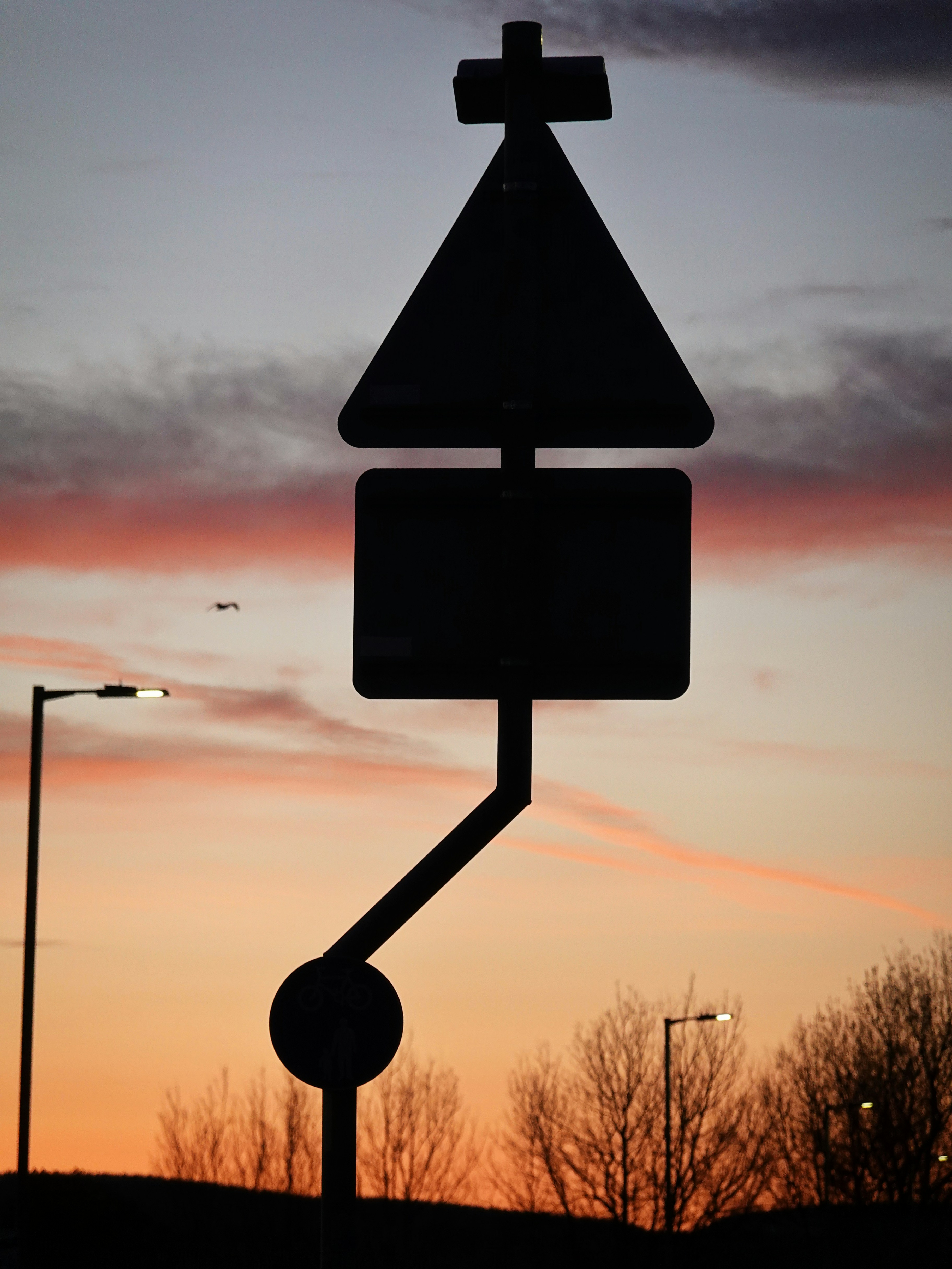 Silhouette Arrow at Sunset