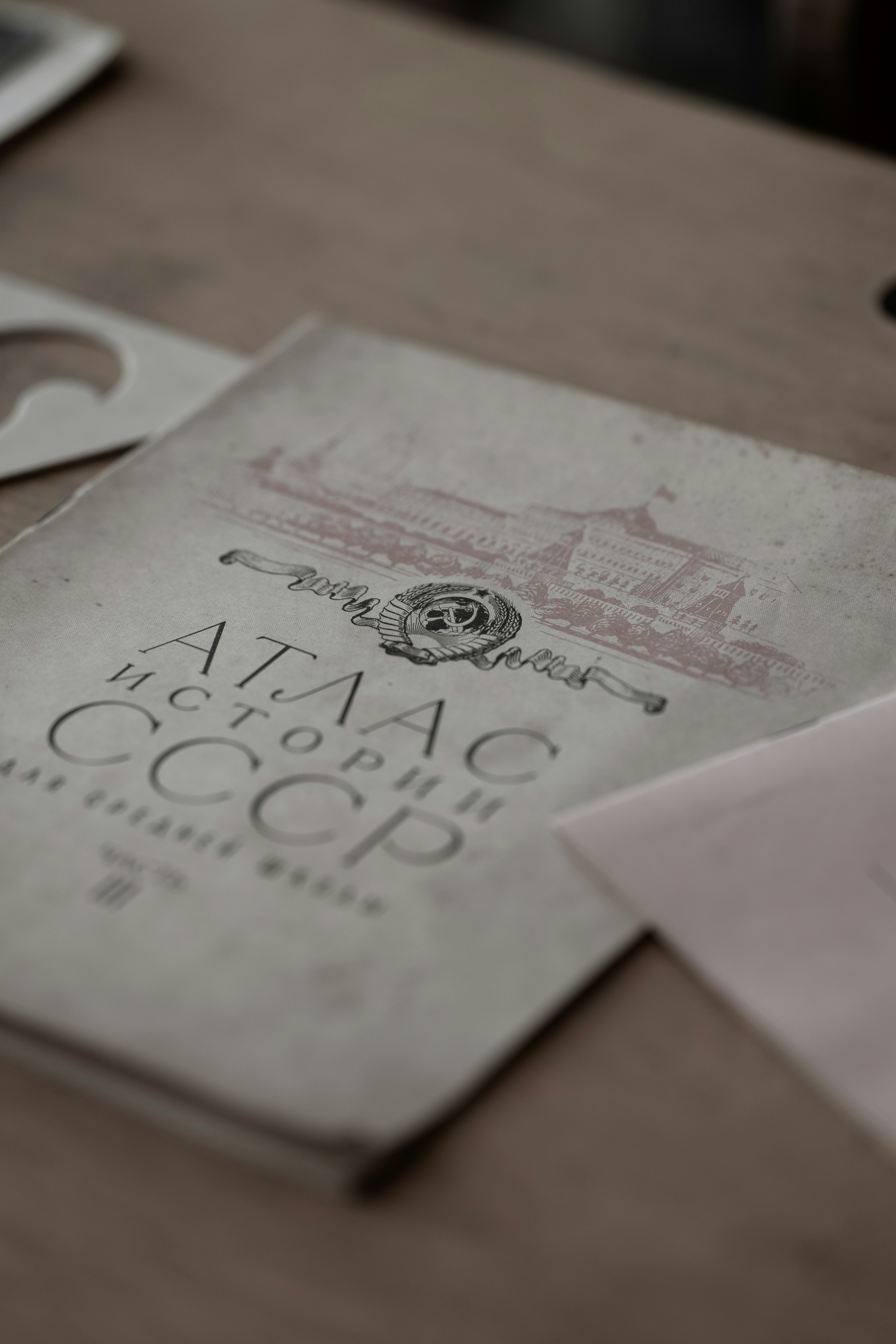 Antique Stamped Passport: A Quiet Desk Scene with a Weathered Document