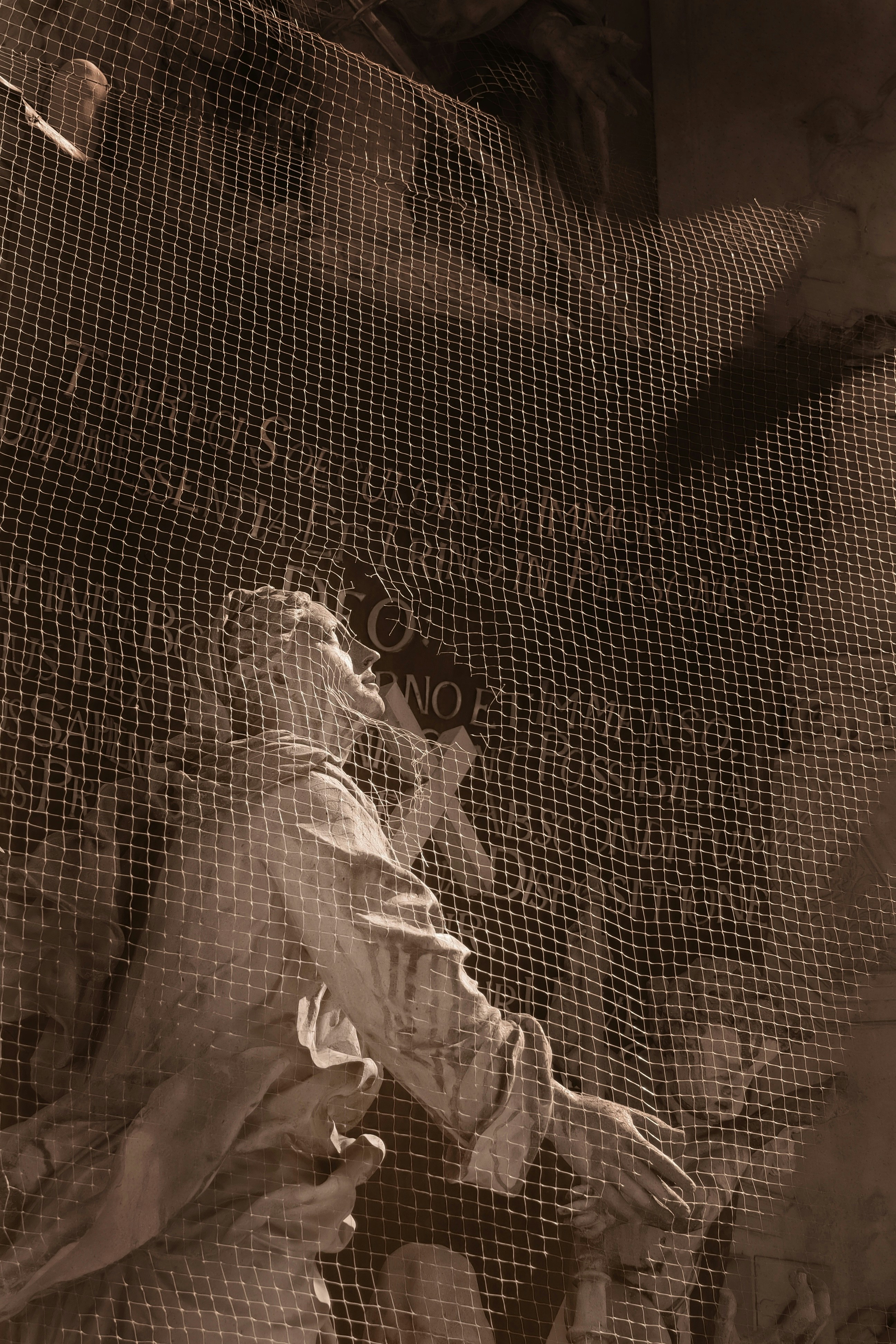 Shrouded Hands Behind Mesh: A Silent Interaction Between Fabric and Figure