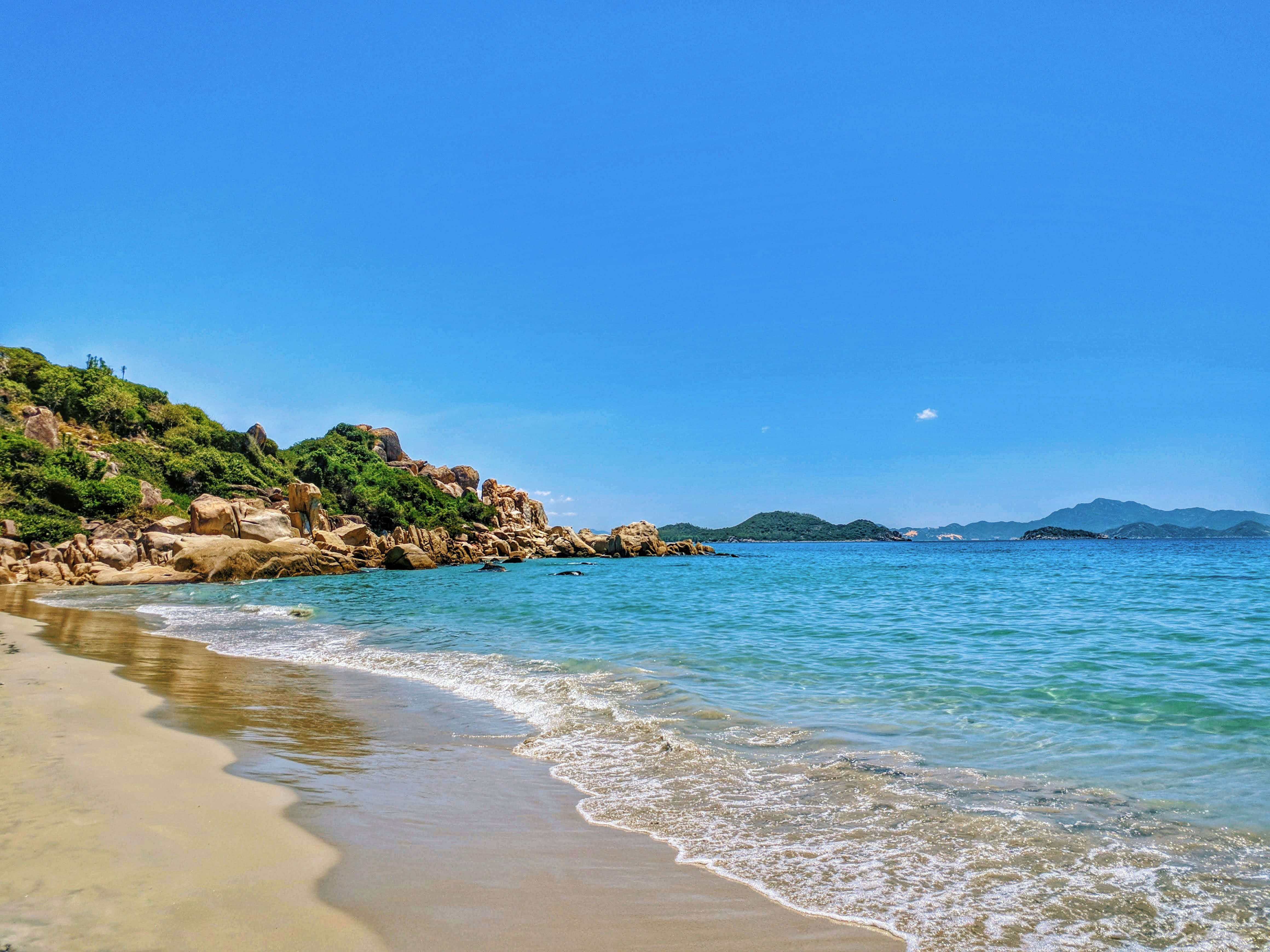 A stunning untouched beach in central Vietnam.