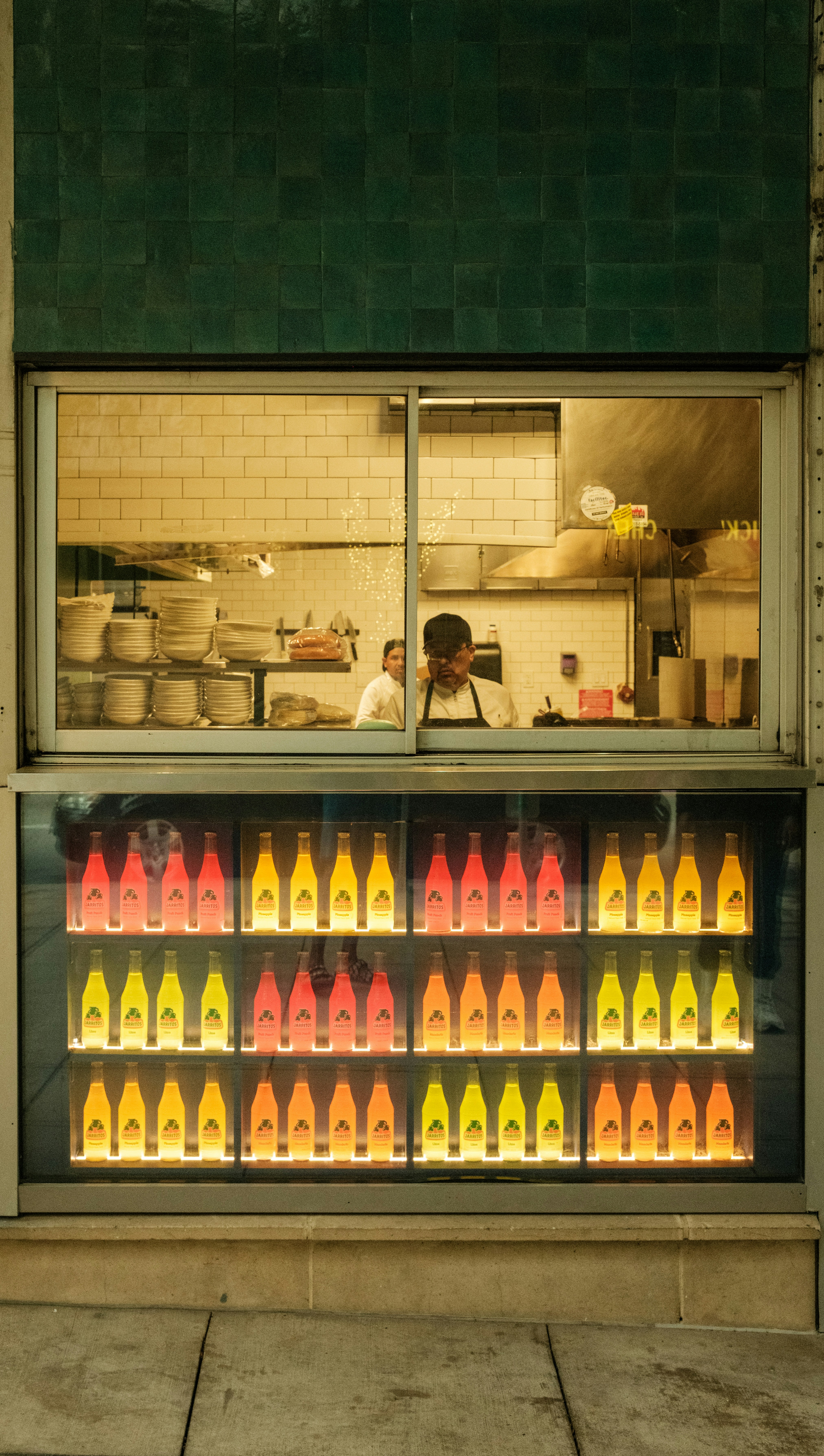Bright Bottles, Quiet Kitchen: A Window into Everyday Deli Life