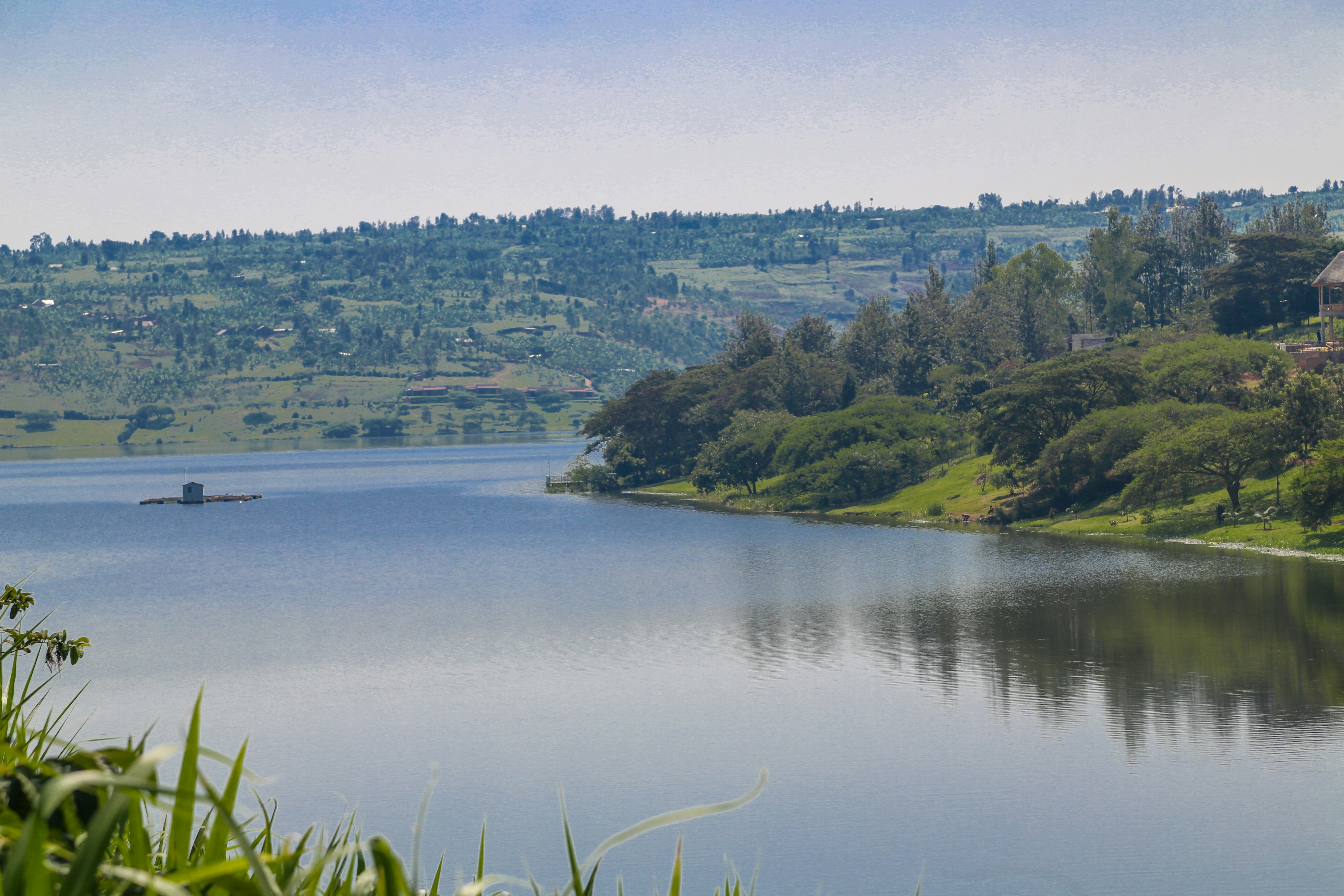 Lakeside Valley: Far Shore and Gentle Reflections