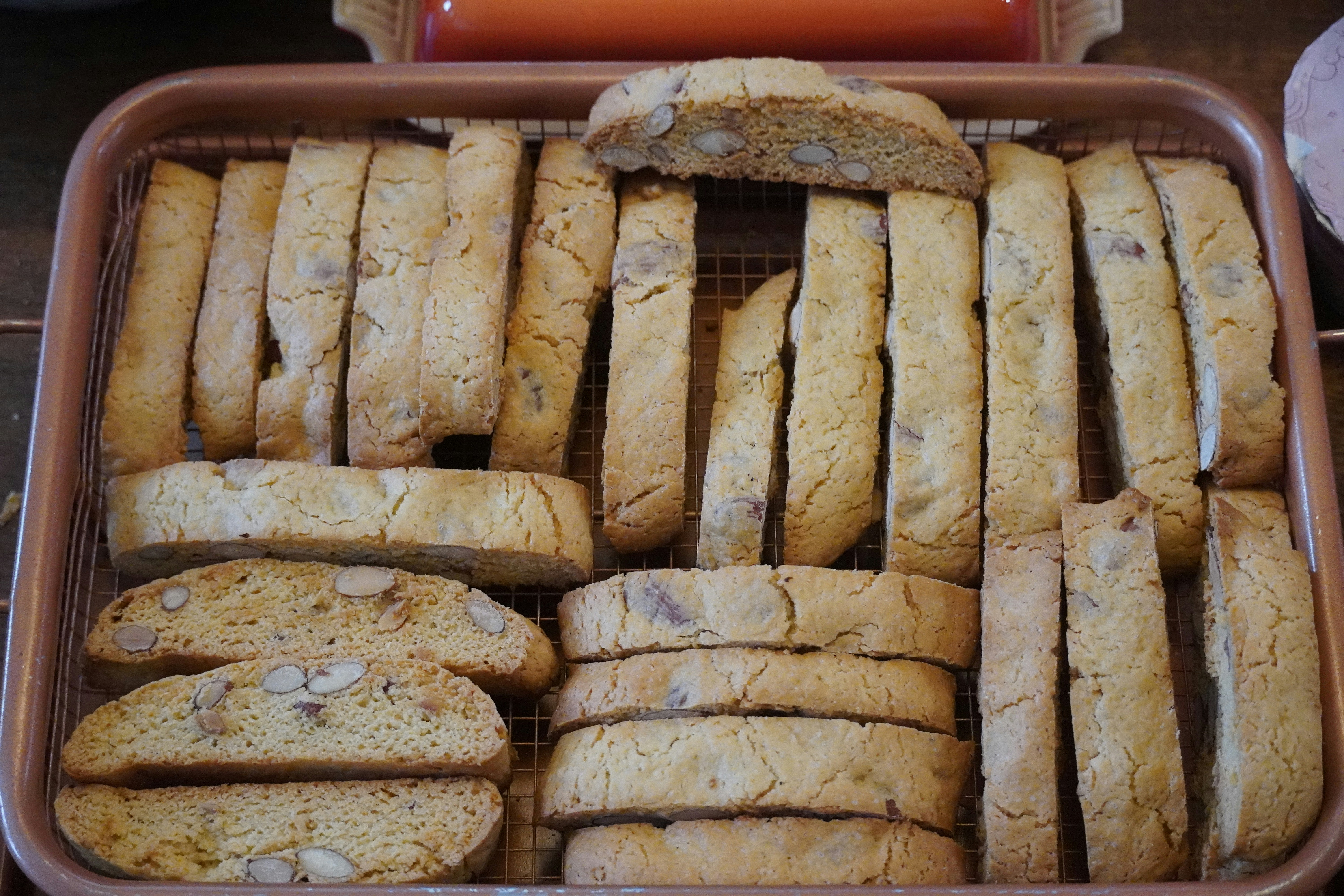 Cracker Crate: An Array of Golden Bites in a Bakeware Grid
