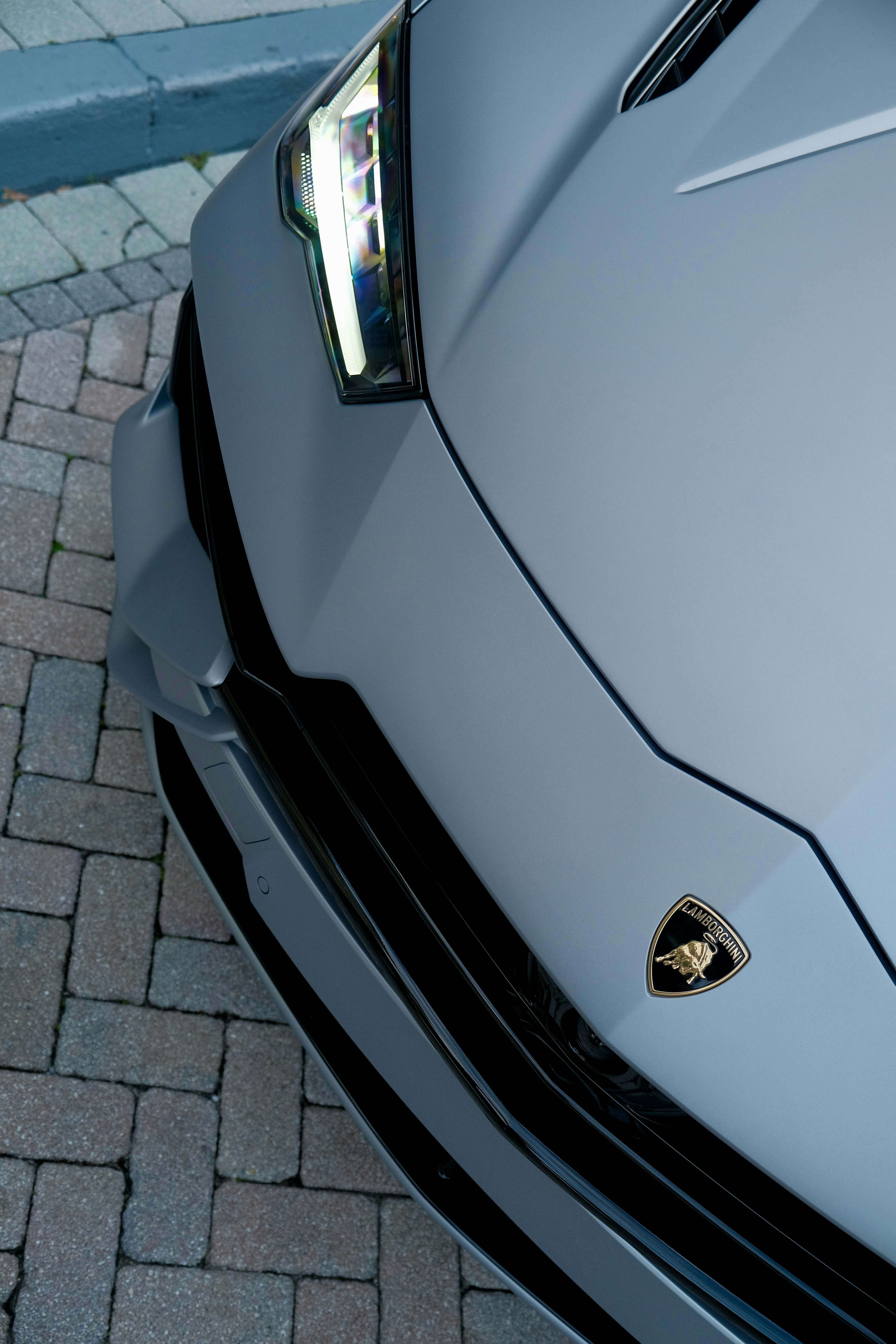 Metallic Predator: Front-Quarter of a Lamborghini Huracán