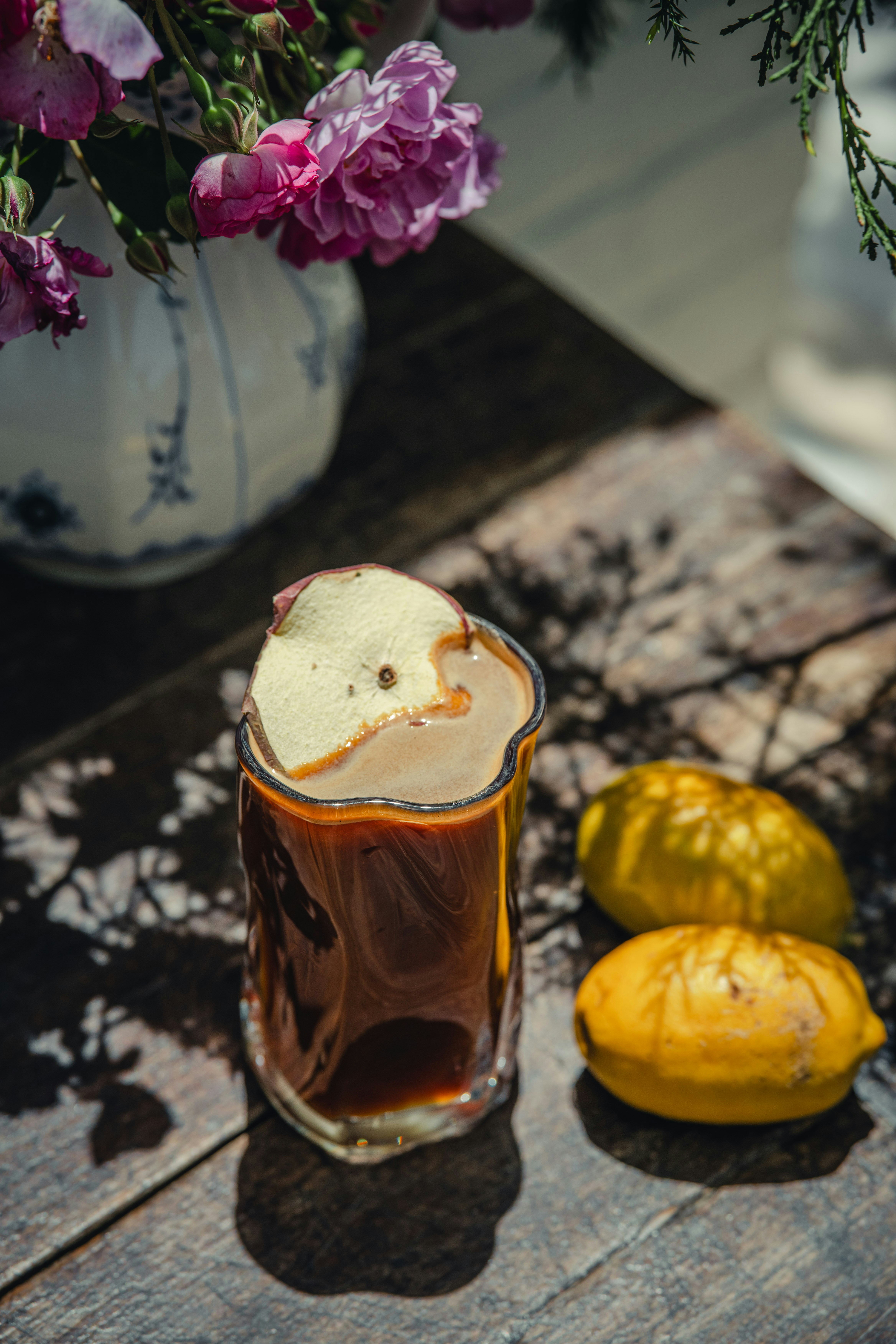 Citrus Noir: A Glass of Cold Coffee and Sunset Peels