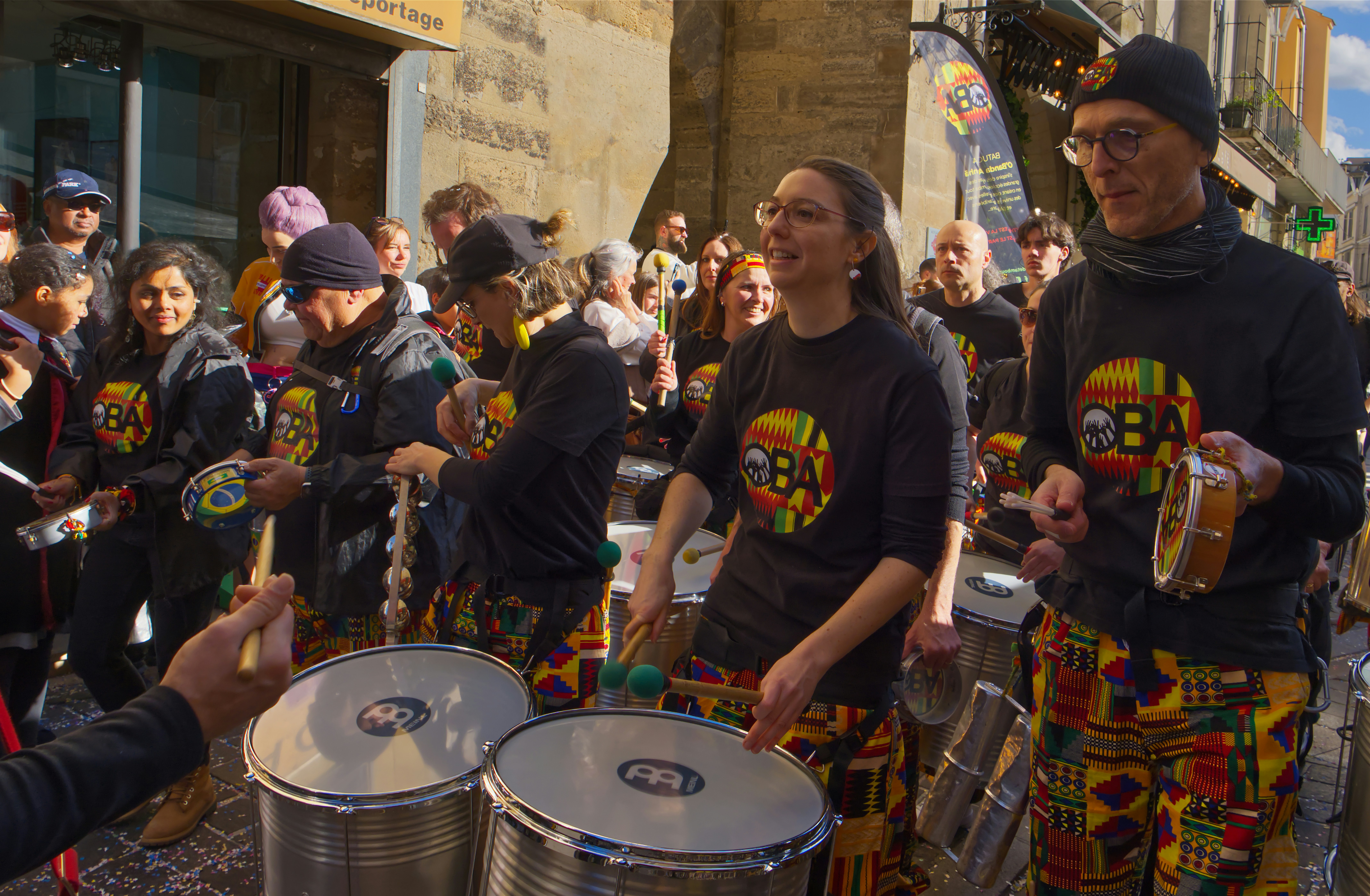 Rhythmic Street Parade: Drums and Dressed-Down Energy