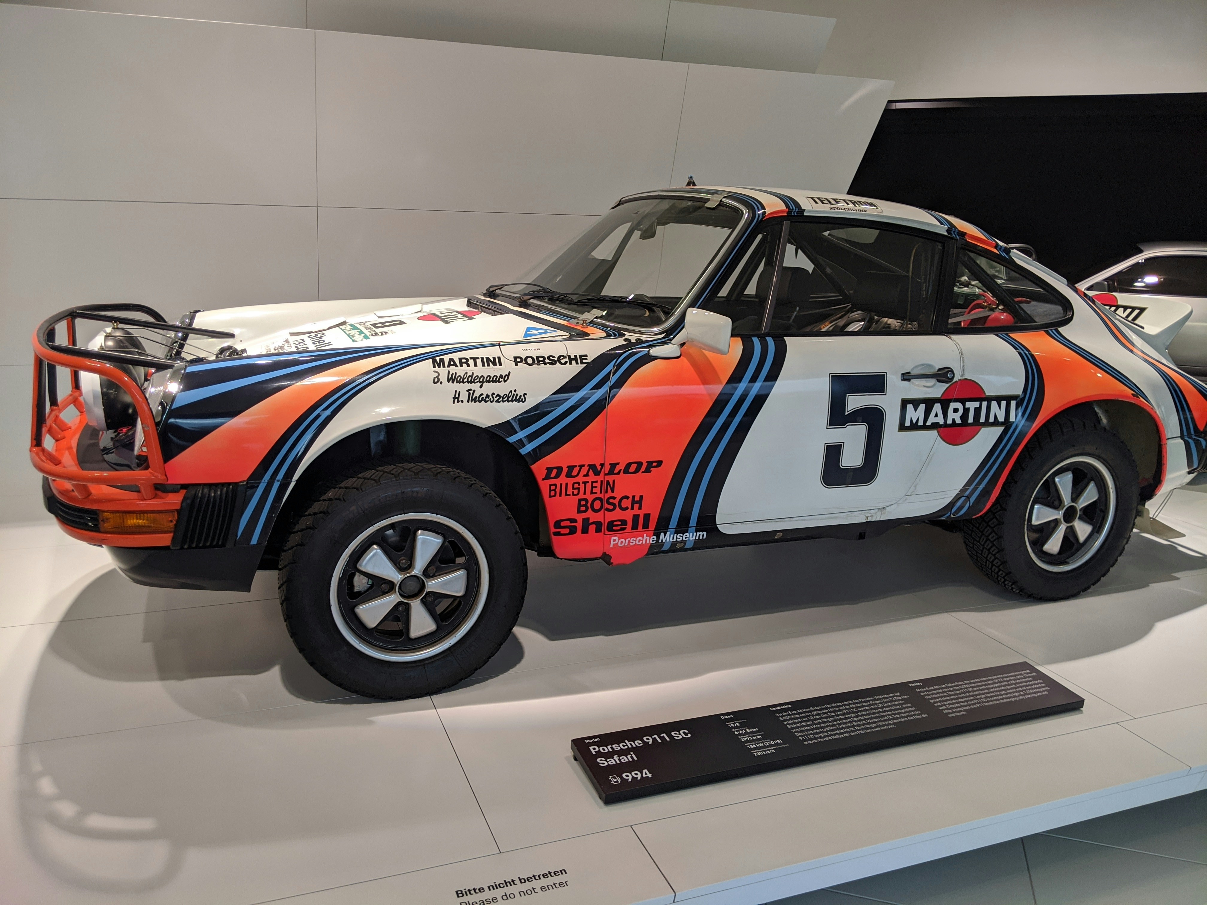 Rally Heritage: Martini-Liveryed Datsun 240Z Exhibit