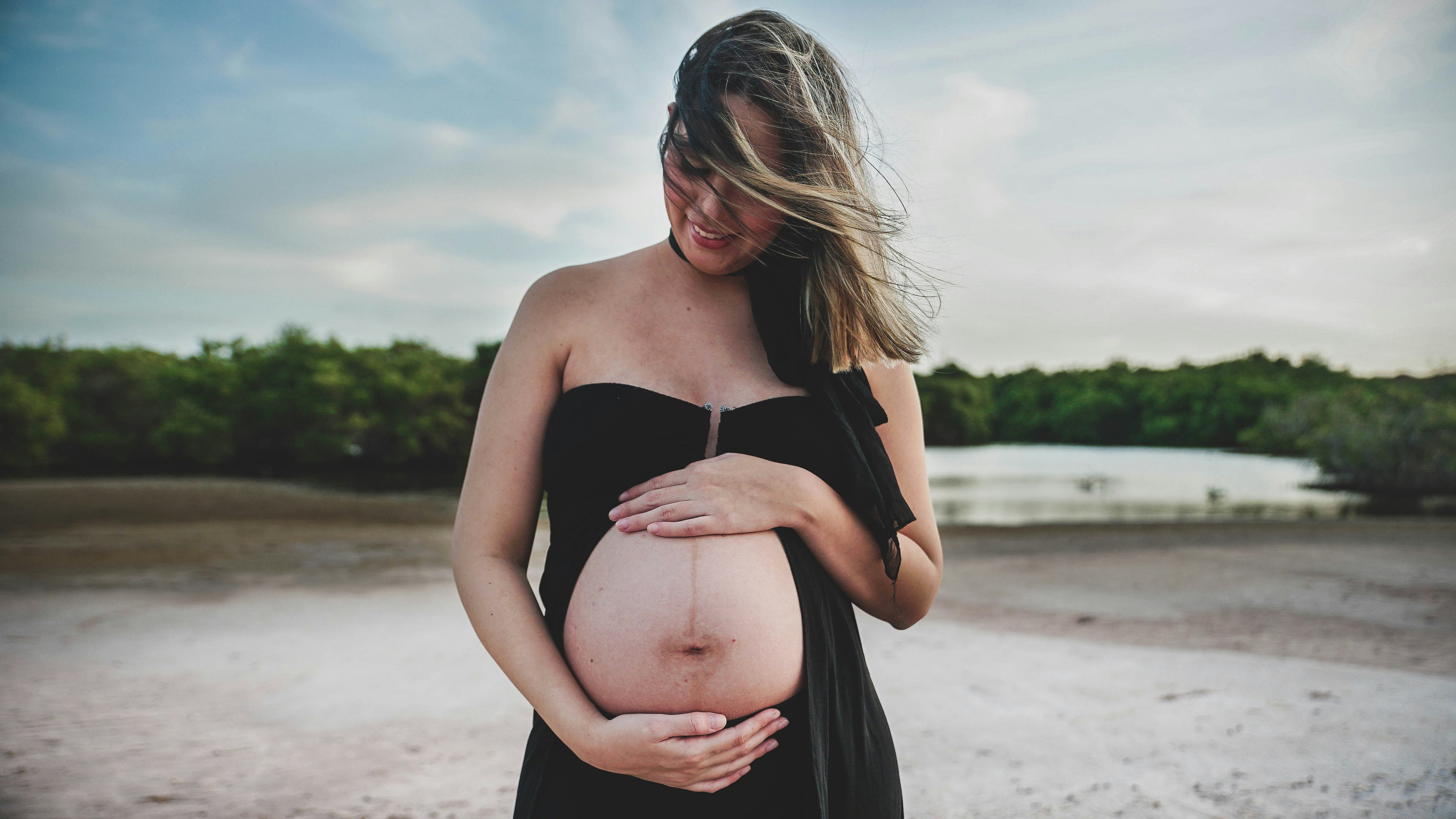 Pregnant Glow by the Shore