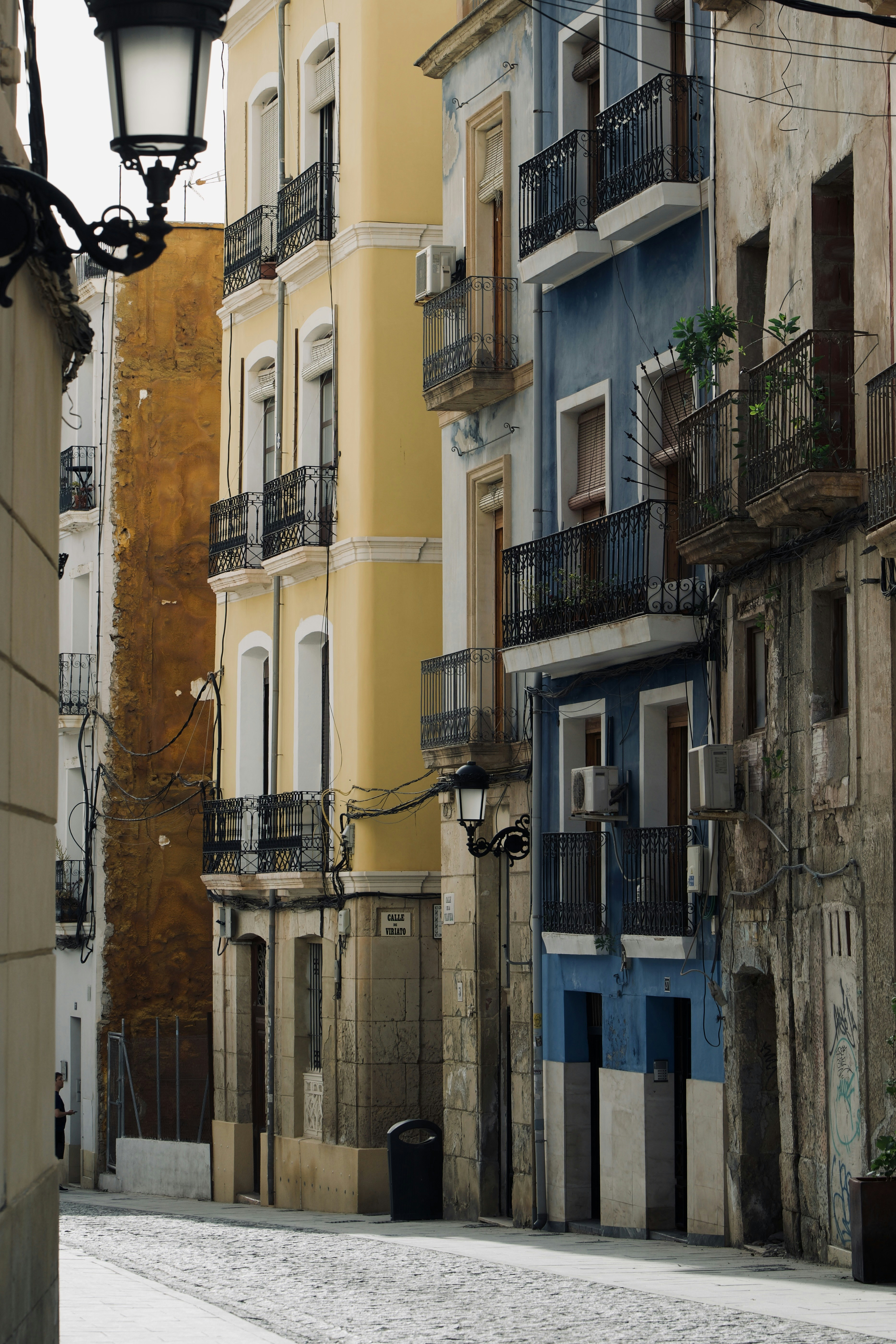 Colorful Facades Veering into the Quiet Calle