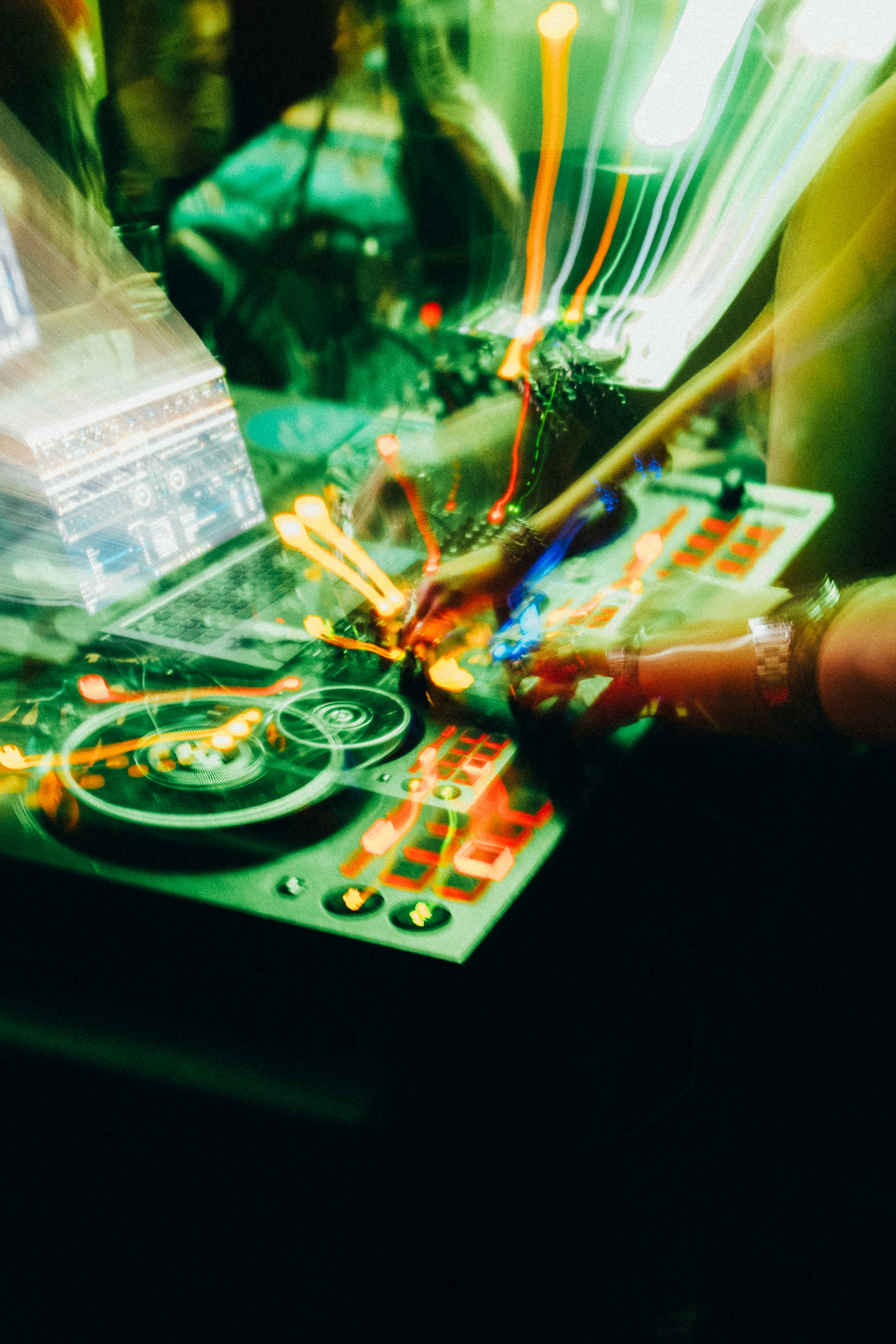 Neon Pulse at the DJ Console