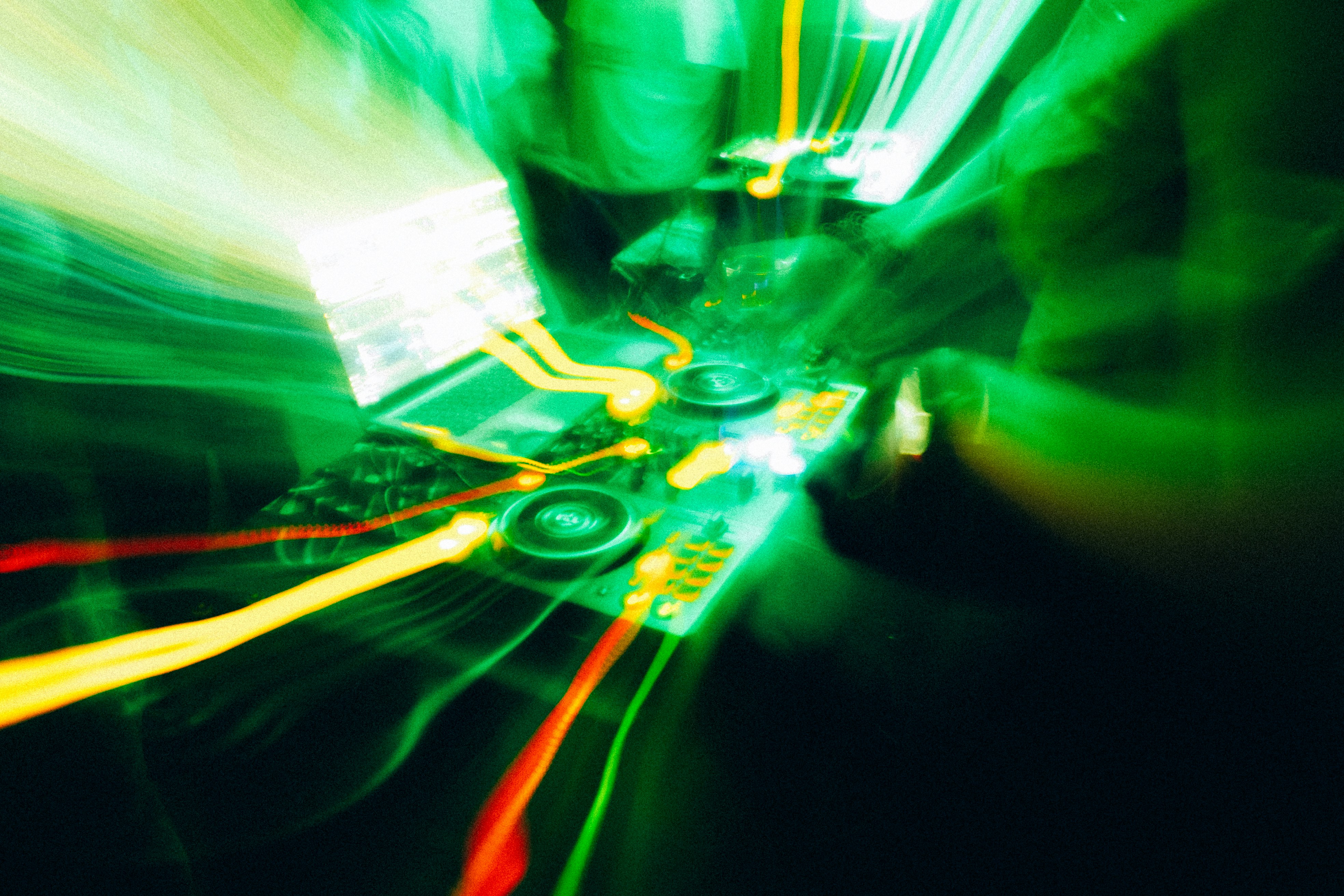 Neon Pulse: A Glowing USB-DJ Scene in Motion
