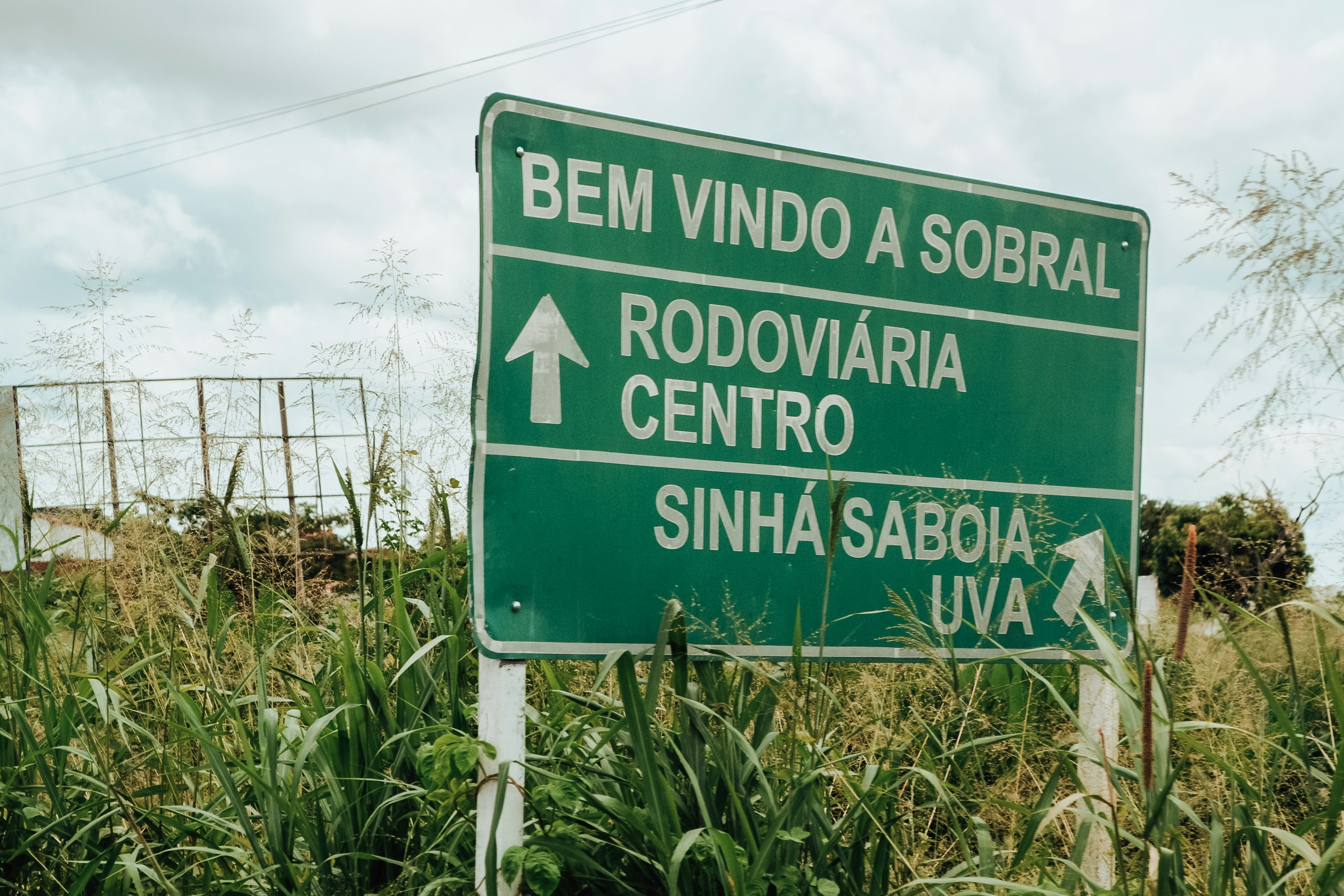 Welcome Sign to a Quiet Roadside Destination