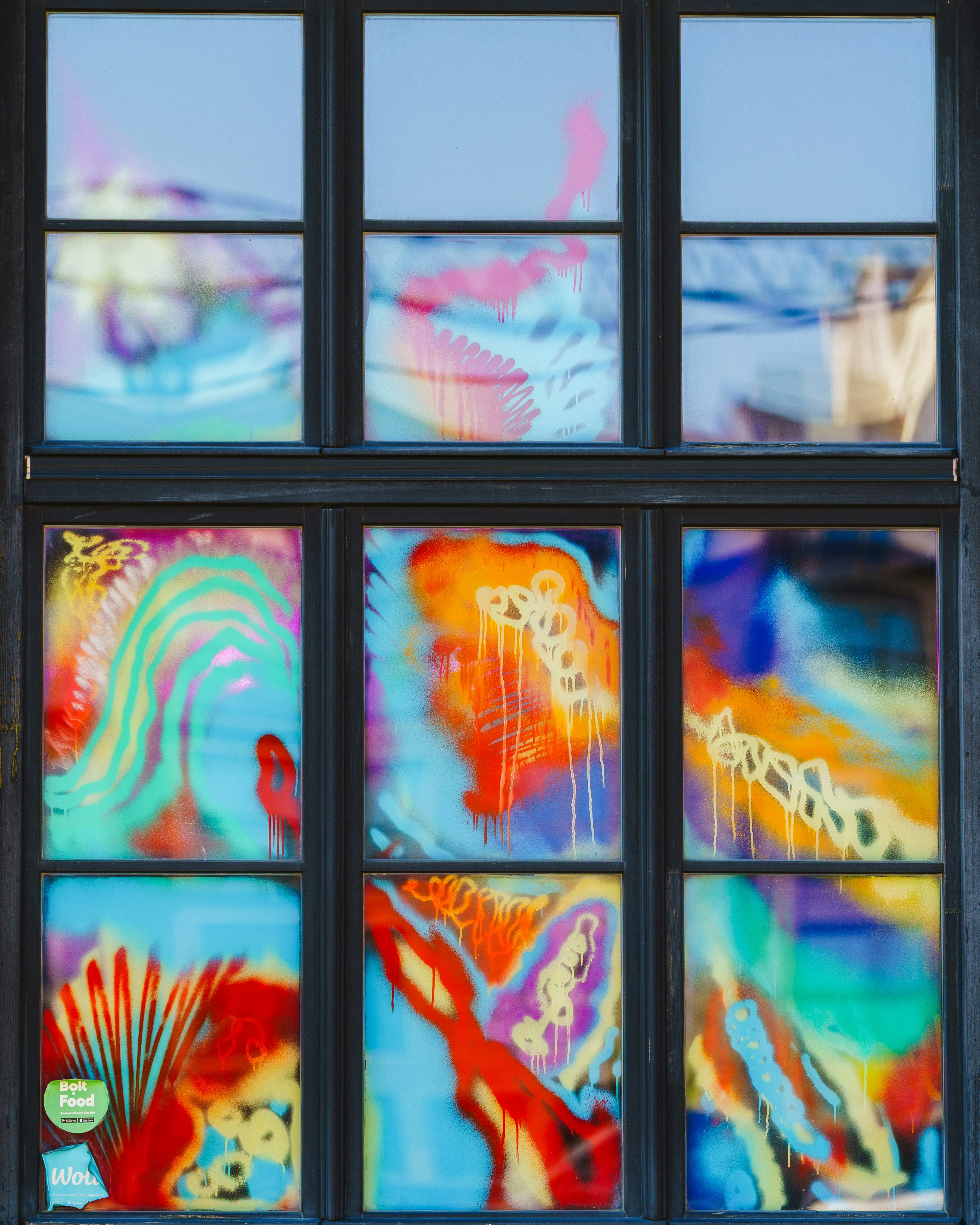 Chromatic Window: Spray Painted Light Through a Painted Pane