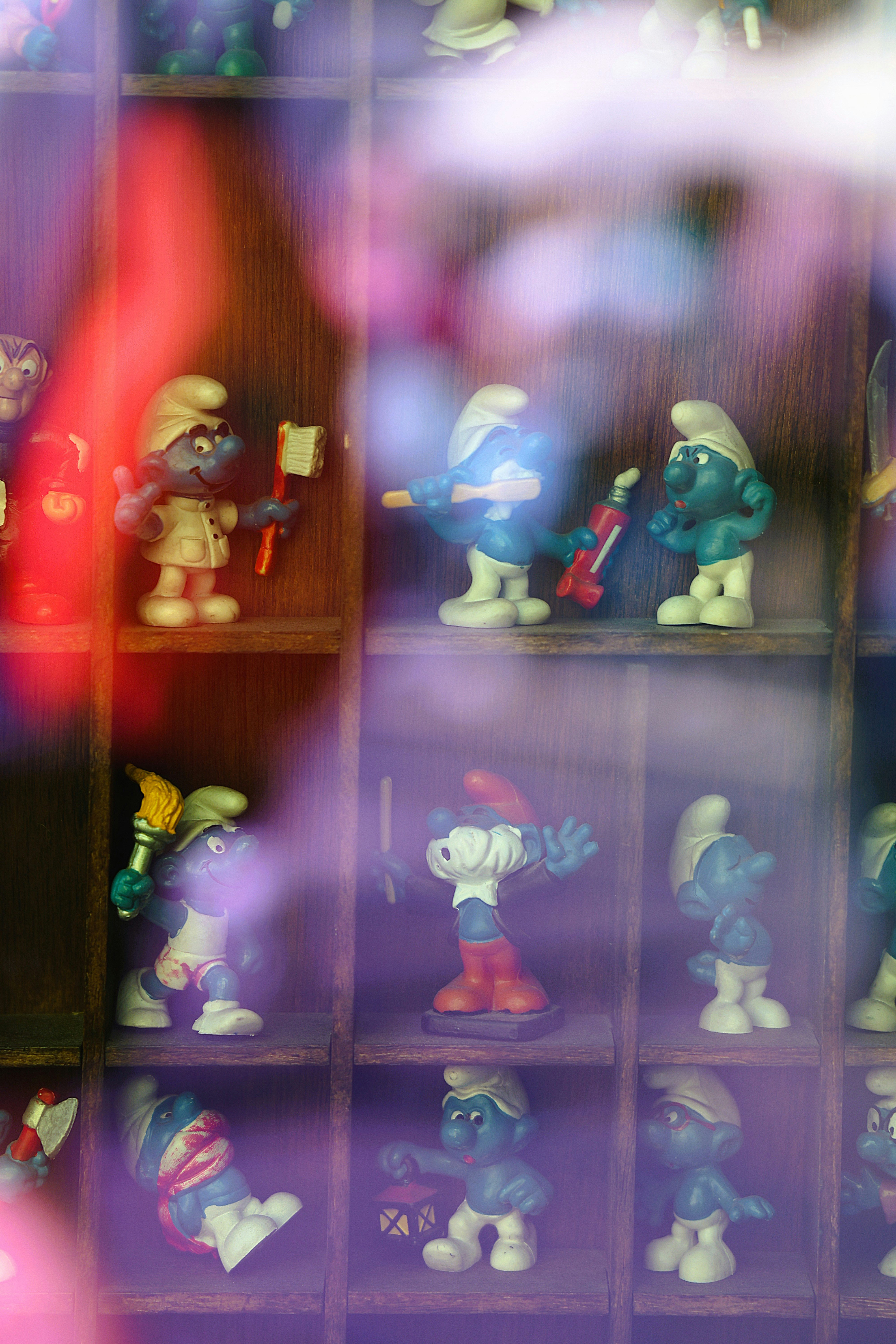 Smurf Shelf Reverie: A Colorful Corridor of Collectible Figures
