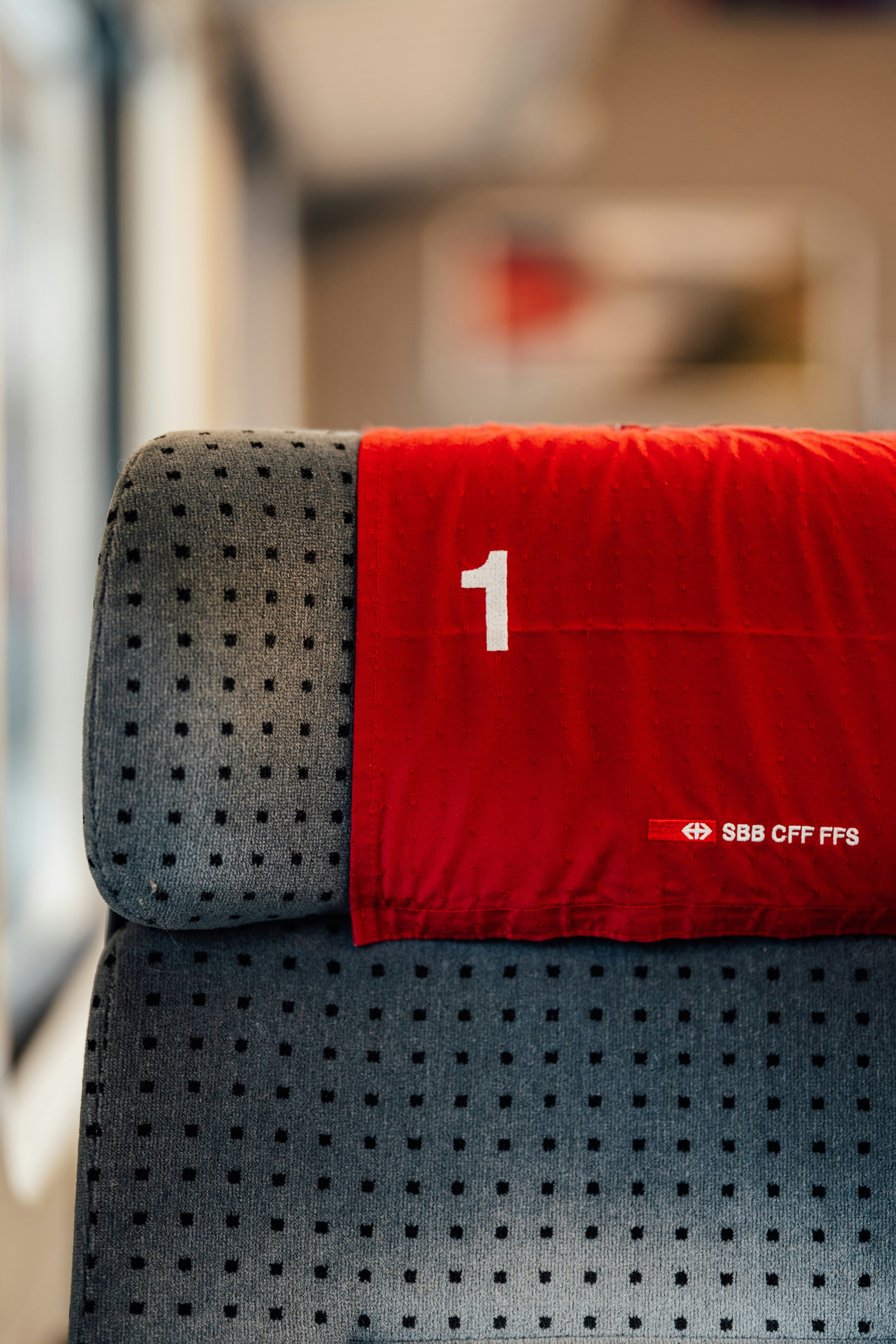 Red Seat, Quiet Ride: Centerstage in a Train Car