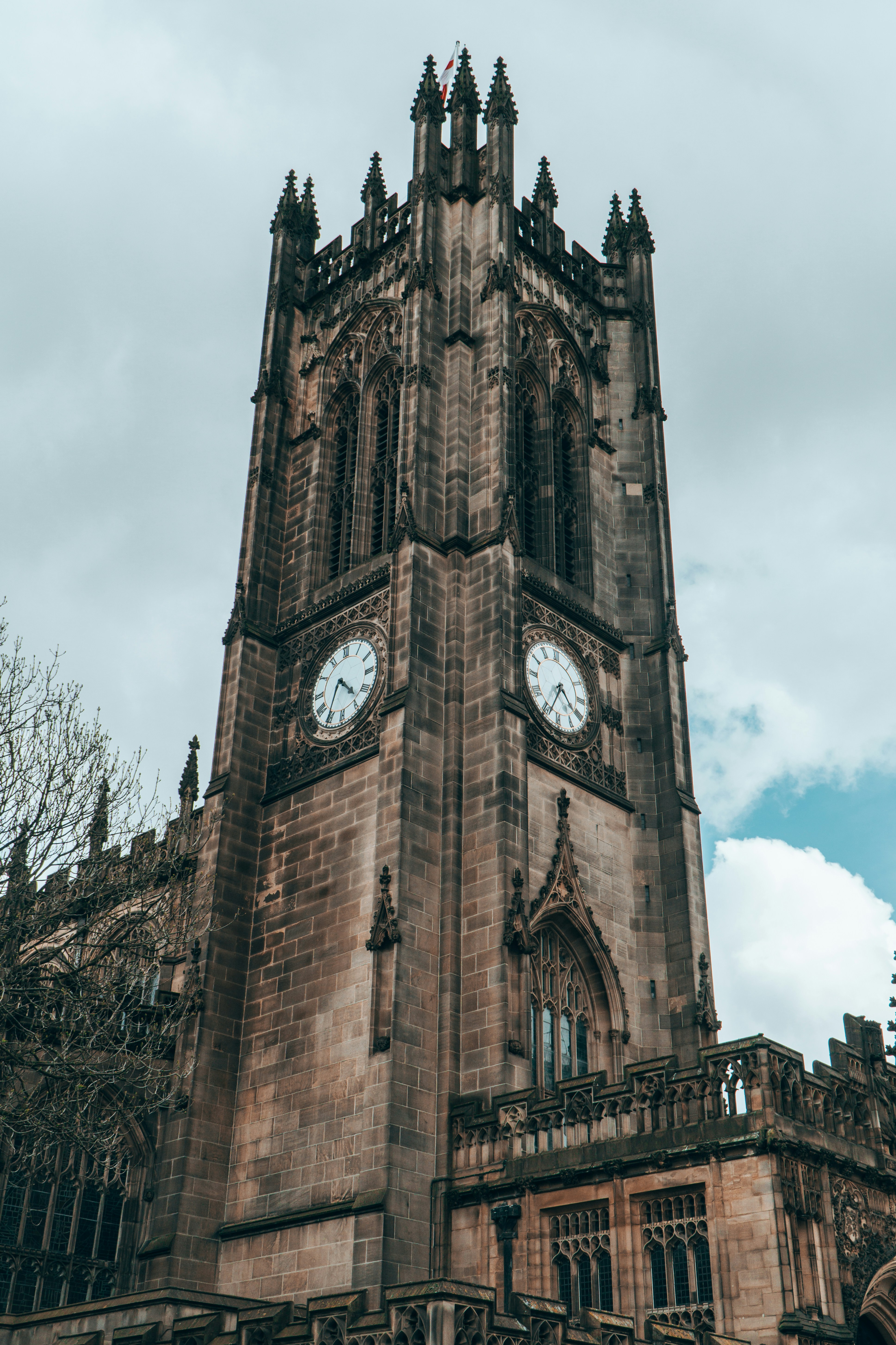 Gothic Clocktower Reaching Toward the Sky