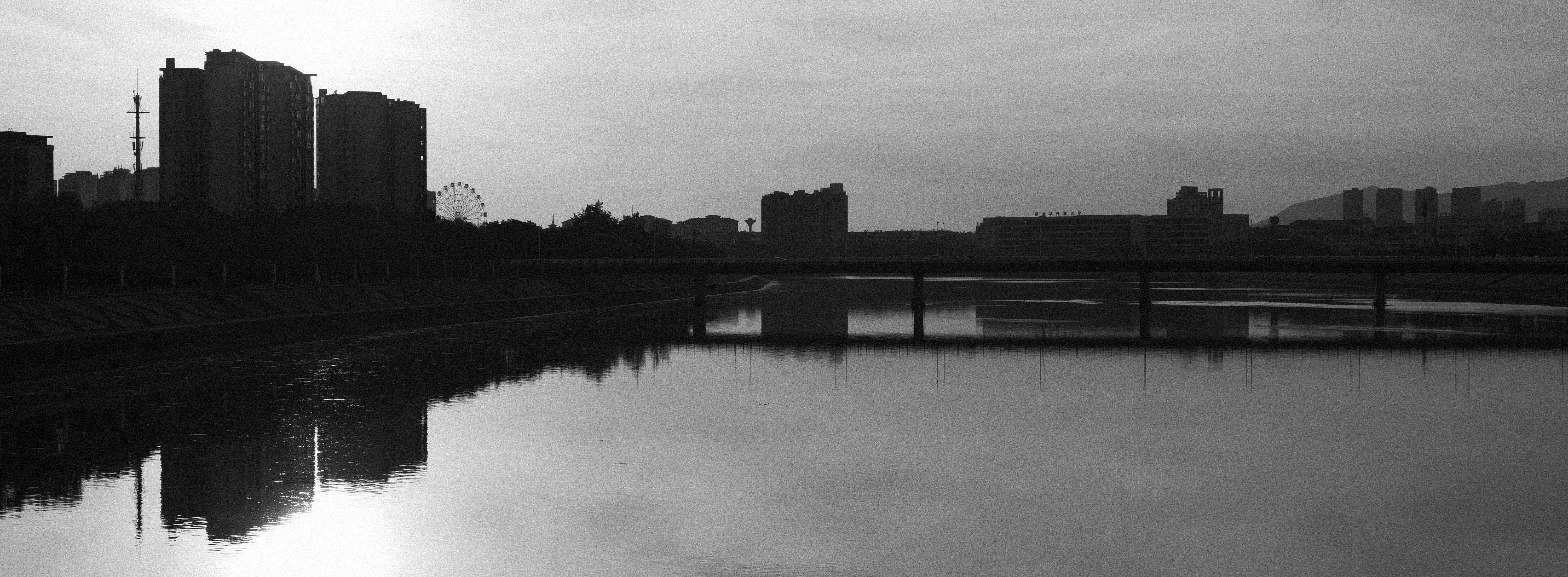 Reflections Across the Quiet Riverfront
