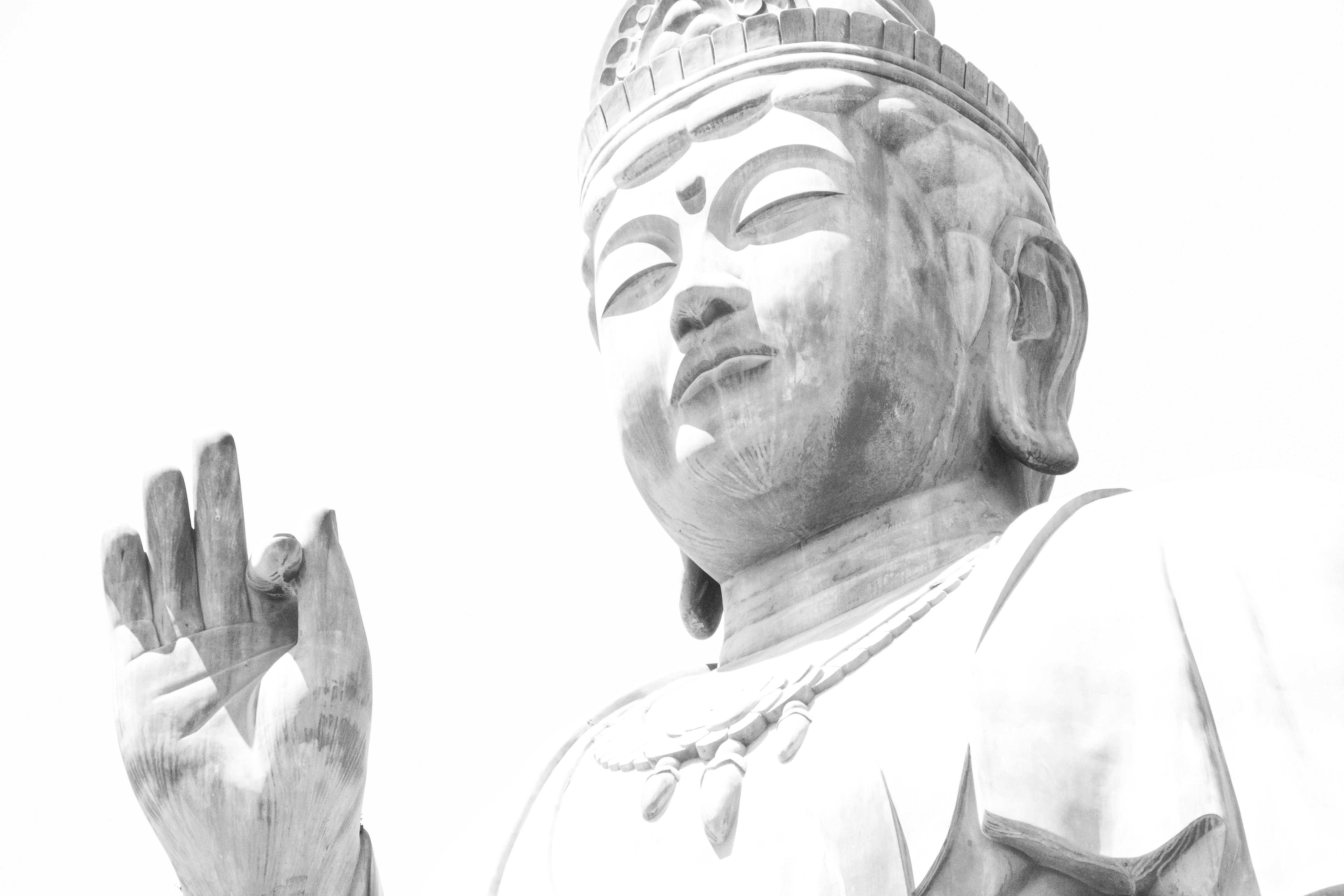 Stone Bodhisattva in High Key Light