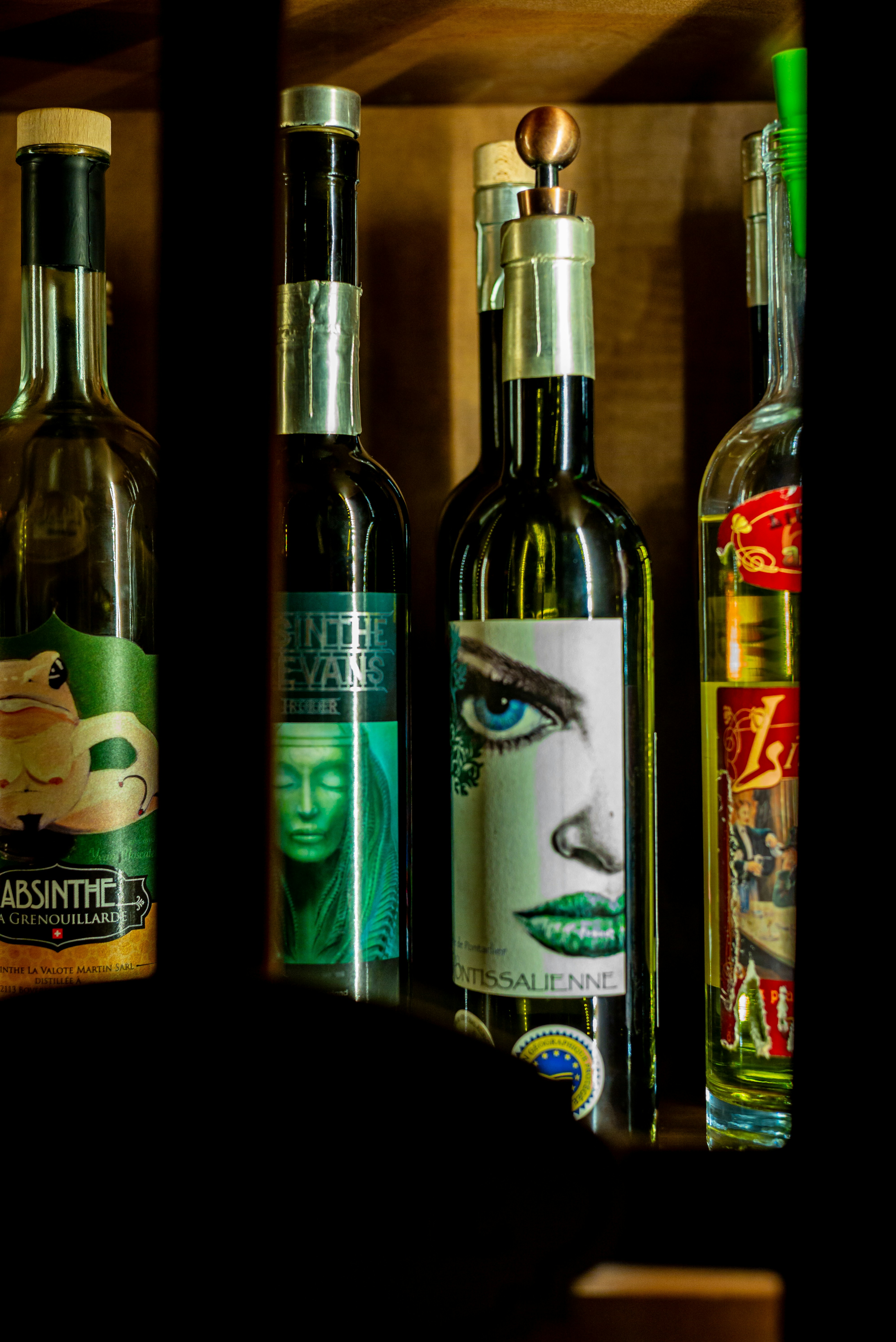 Bottle Gallery: Portraits of Spirits on a Shelf