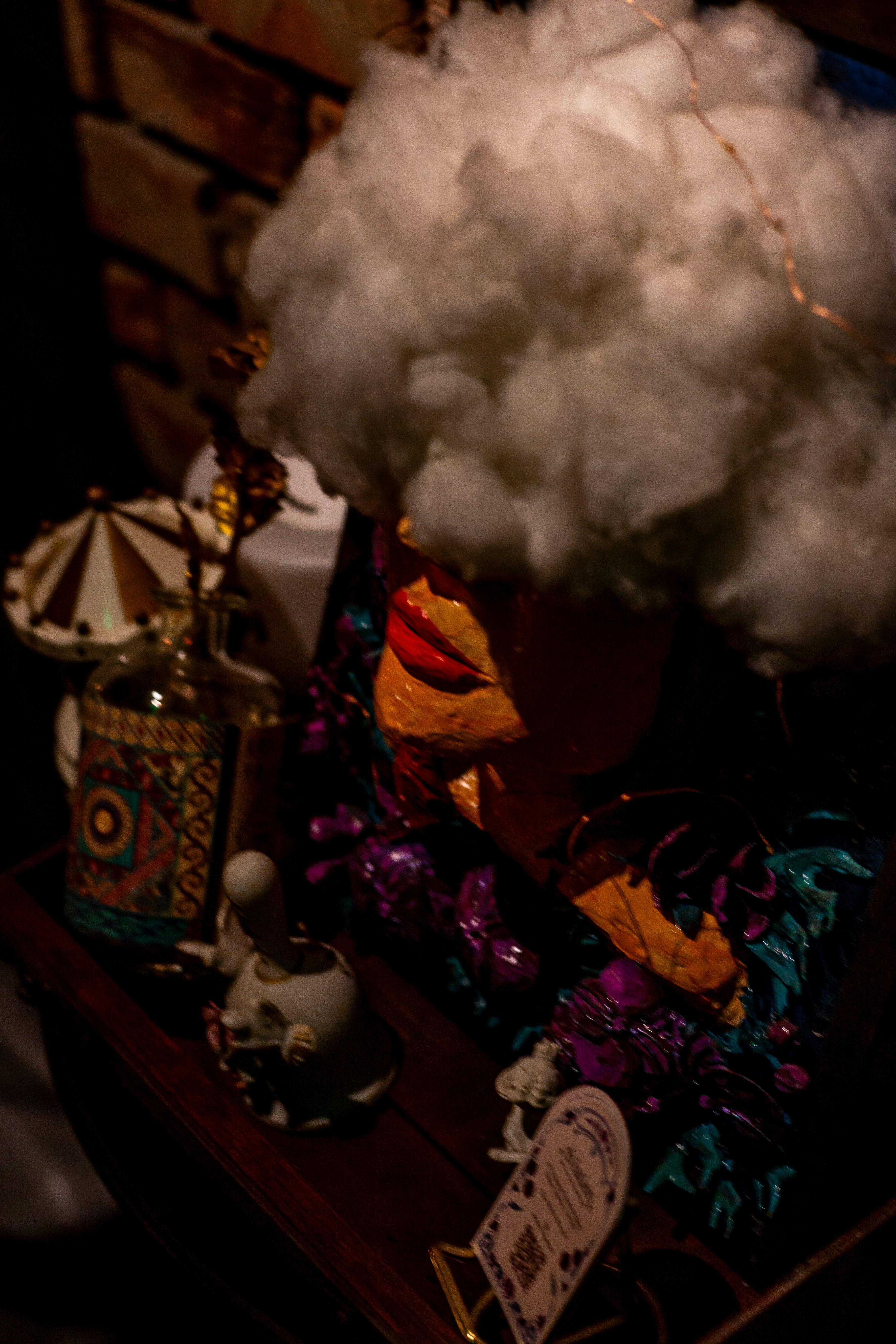Cotton Cloud Over a Carnival Tabletop
